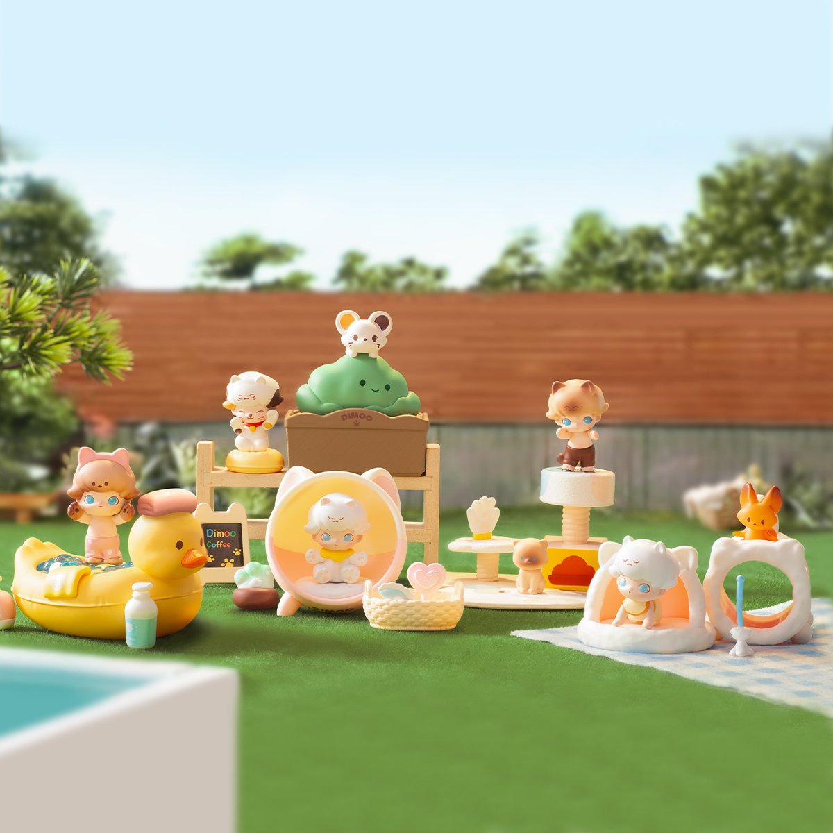 DIMOO Cat Paradise Series - Blind Box - POP MART (United States)