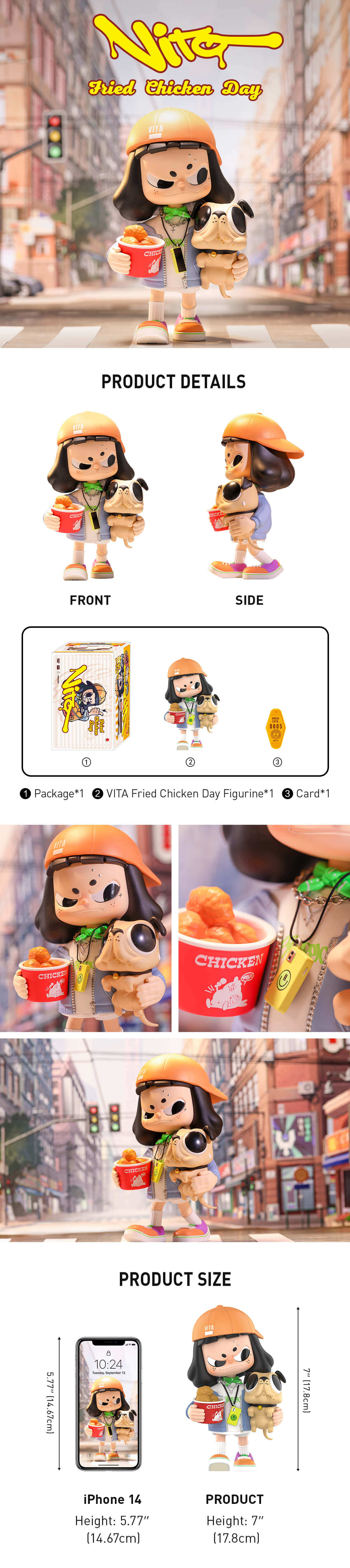 VITA Fried Chicken Day Figure | Designer Figurines - POP MART (United ...