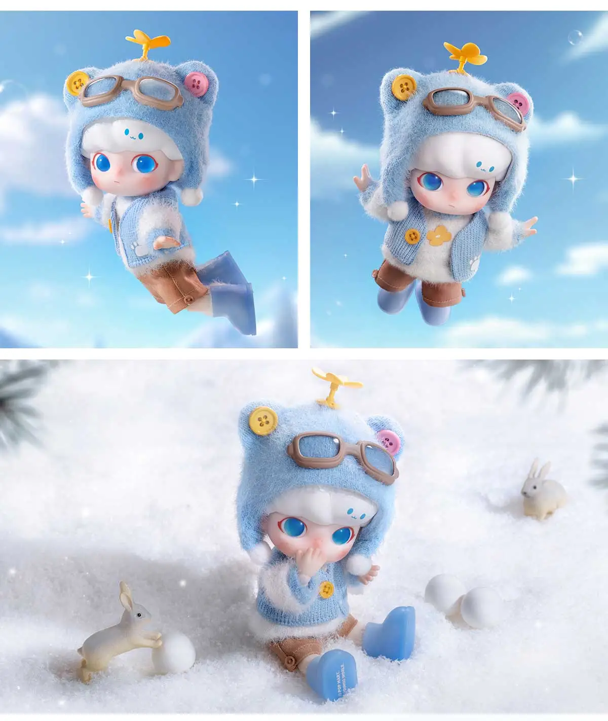 DIMOO Pilot Bear Action Figure | Designer Figure - POP MART (United States)