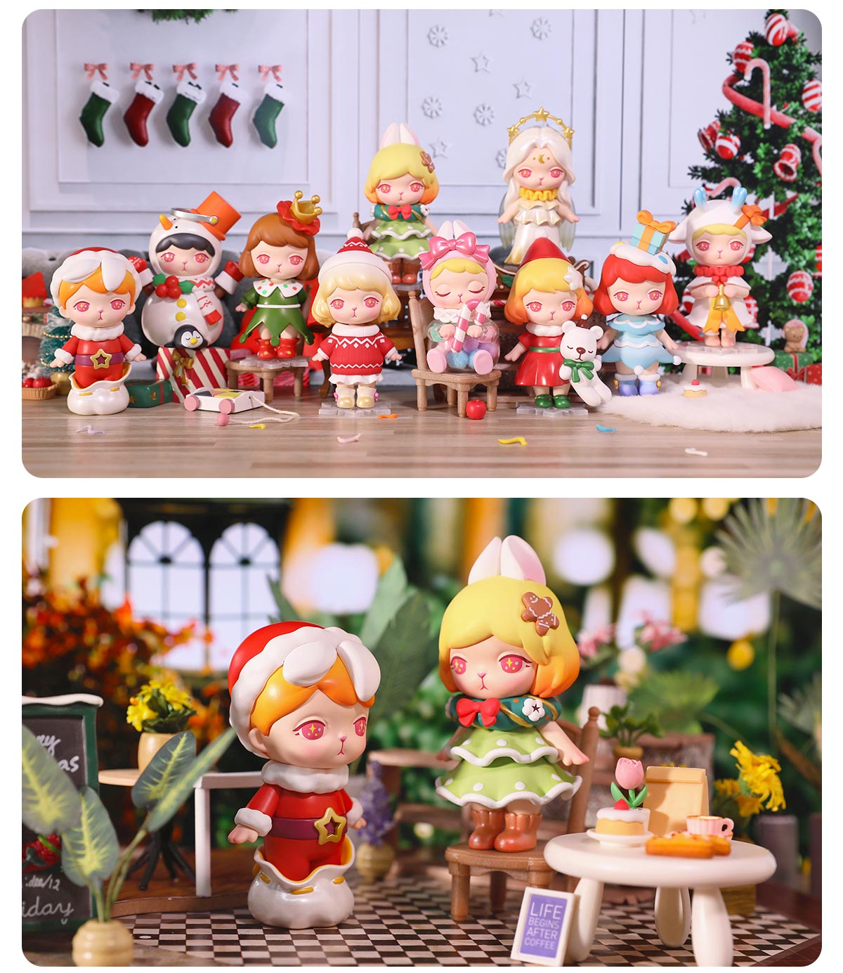 Over＄49 Gift-Bunny Christmas Series Figures | Designer Figure - POP ...