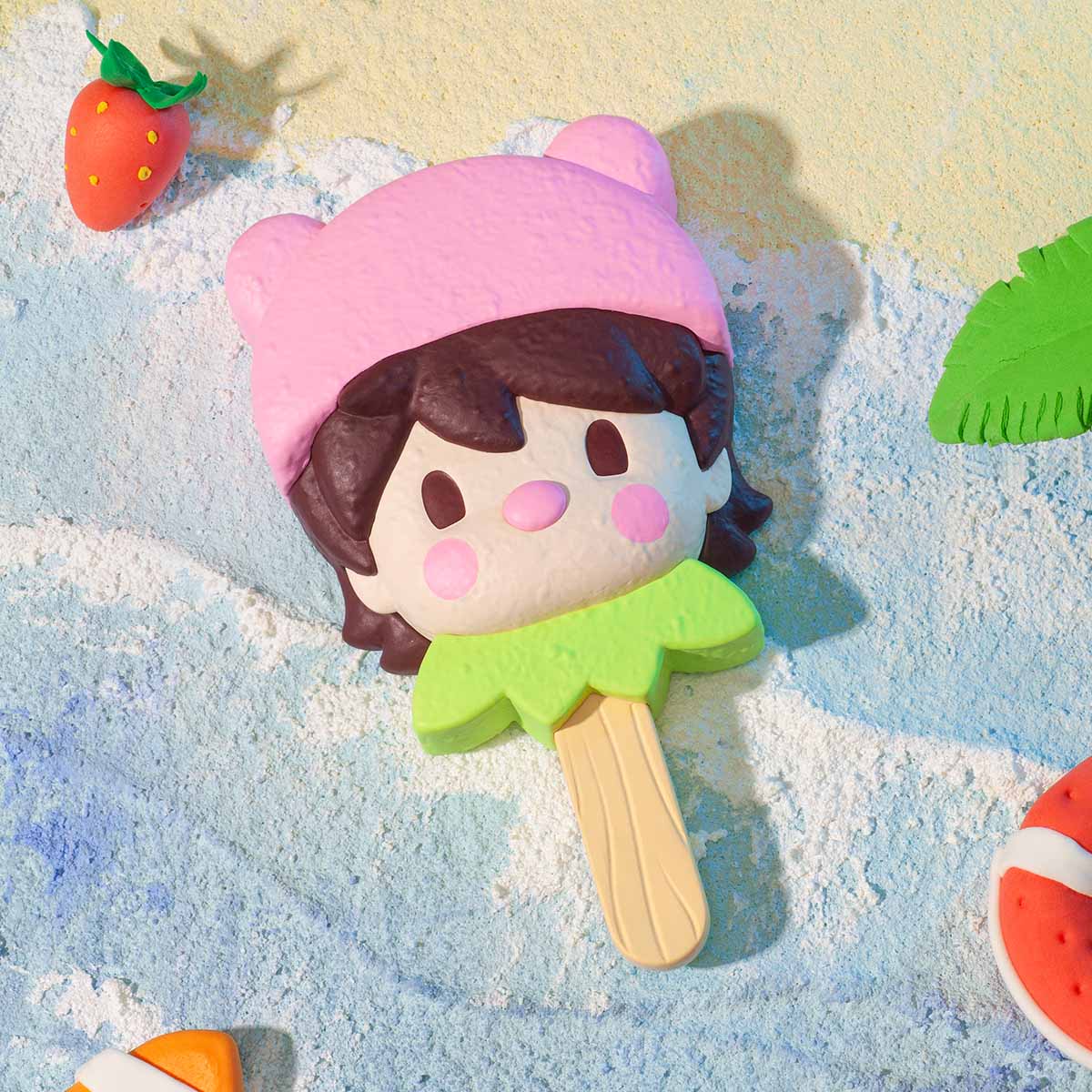 Over＄99 Gift - Sweet Bean Strawberry Milk Chocolate Ice Cream Figure ...