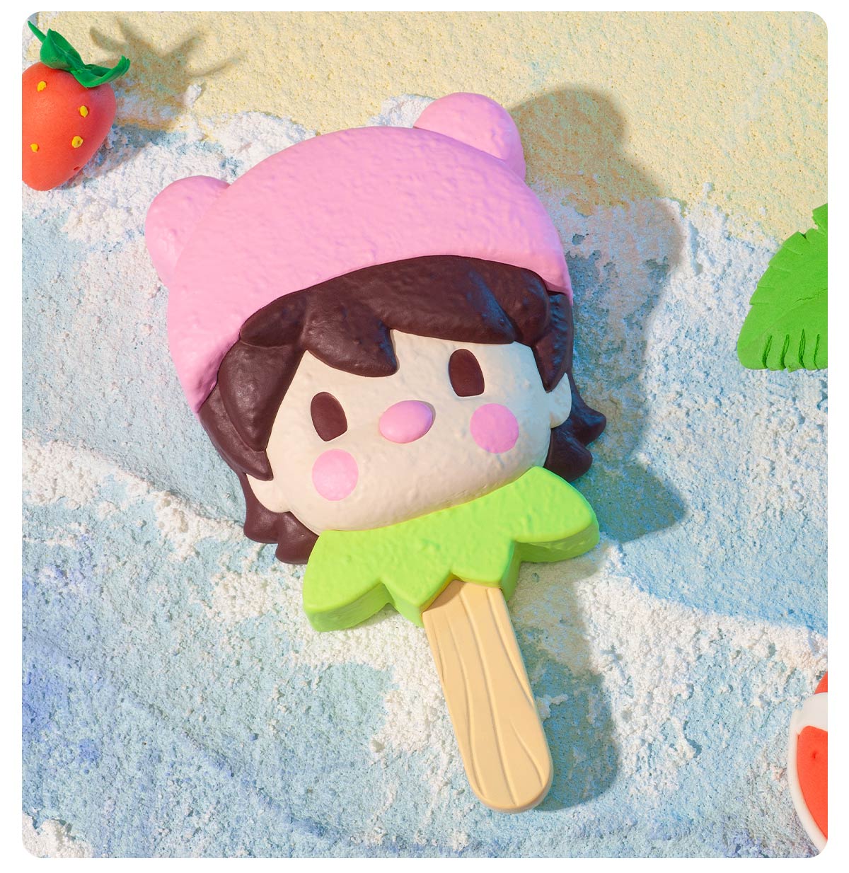 Over＄99 Gift - Sweet Bean Strawberry Milk Chocolate Ice Cream Figure ...