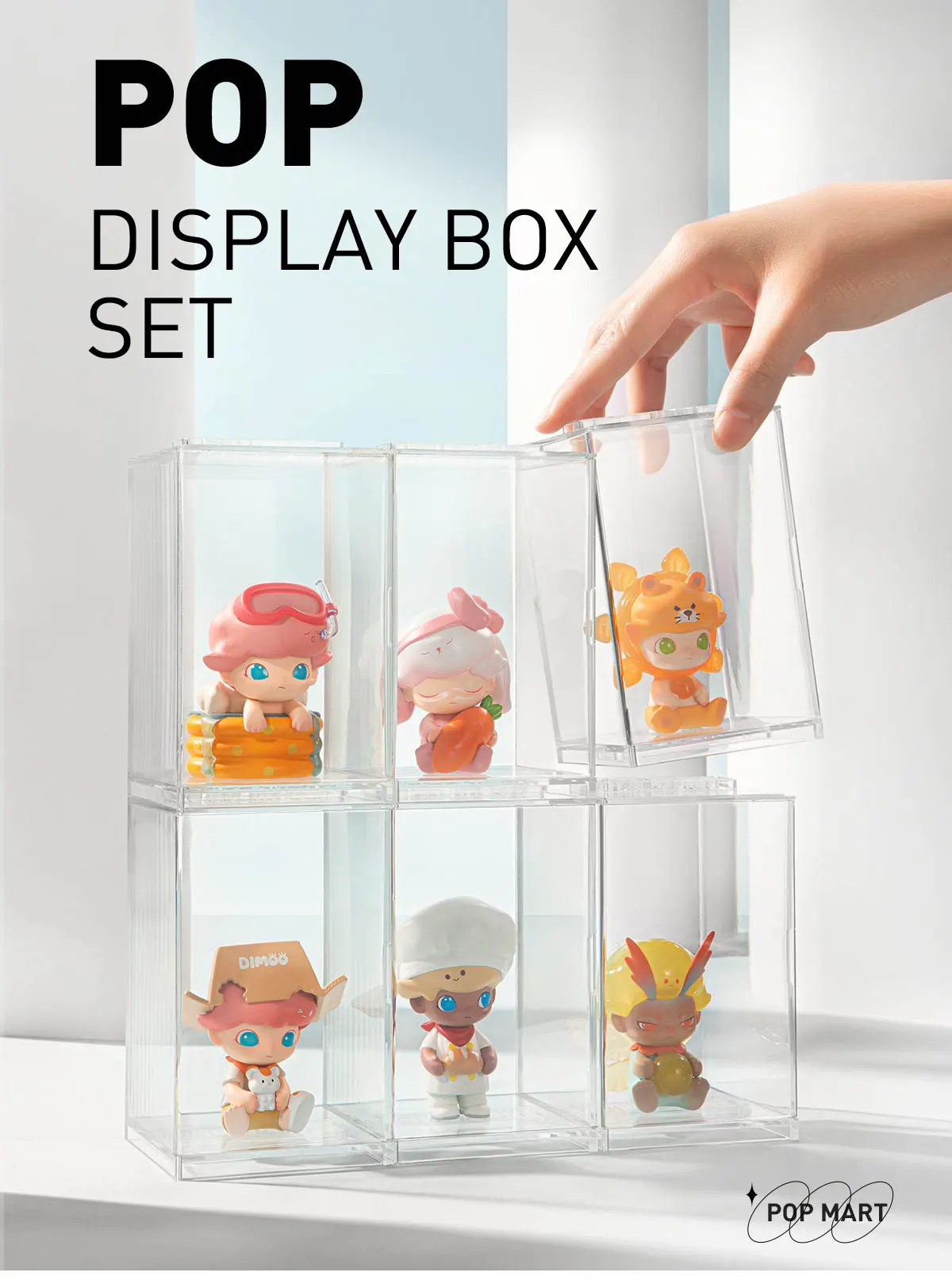 POP DISPLAY BOX (Transparent) | Display Containers - POP MART (United ...