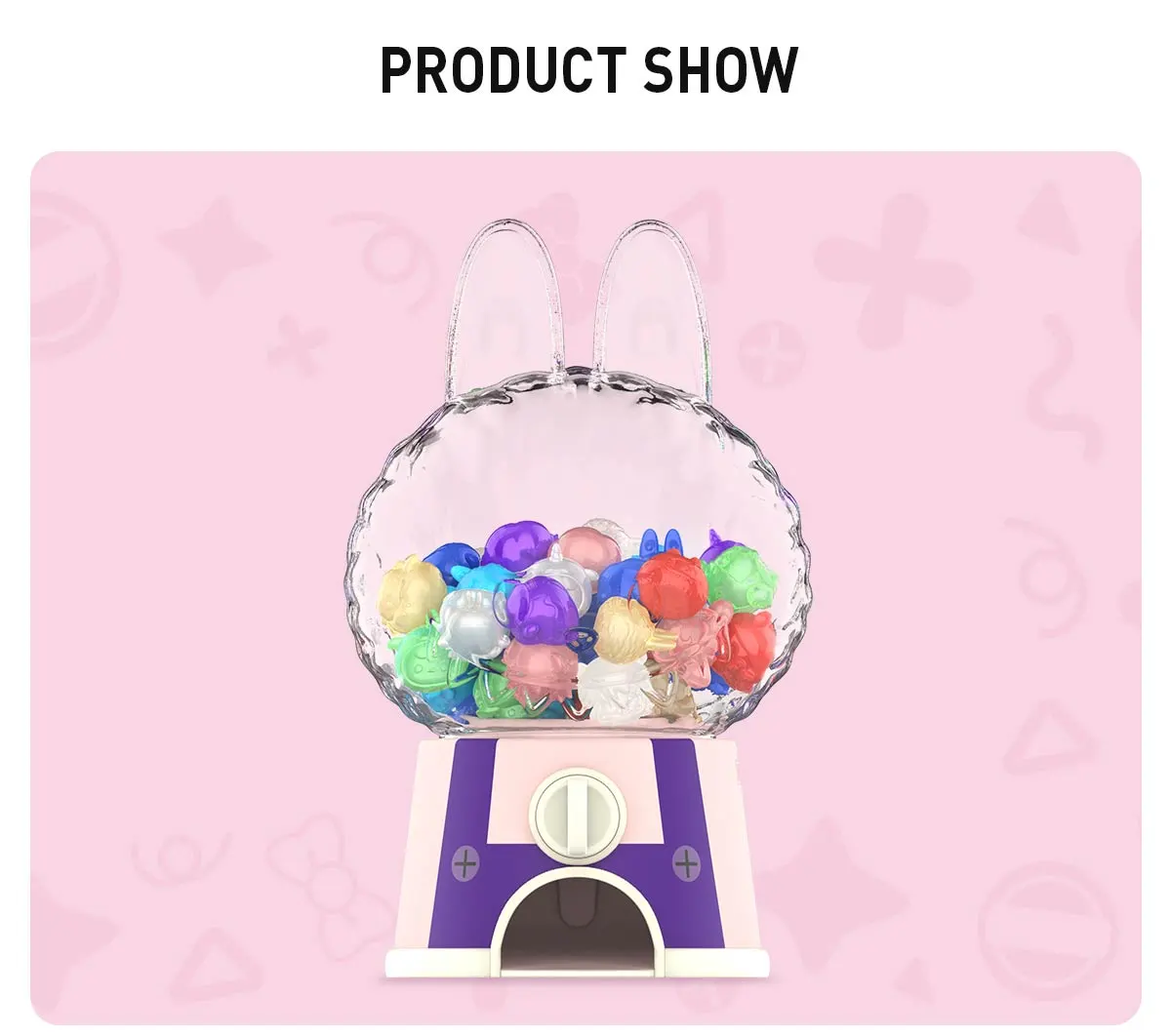 POP BEAN LABUBU Gashapon Machine & MINI Colorful Party Series Set | POP ...