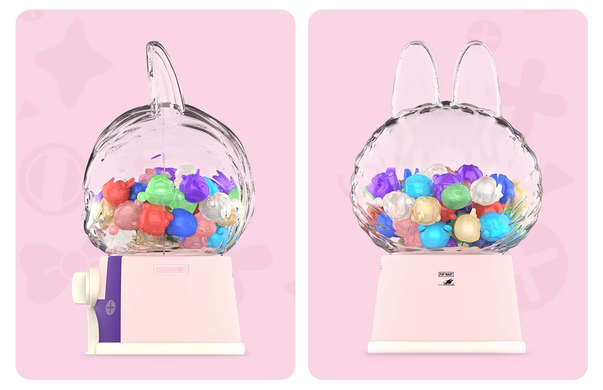POP BEAN LABUBU Gashapon Machine & MINI Colorful Party Series Set | POP ...