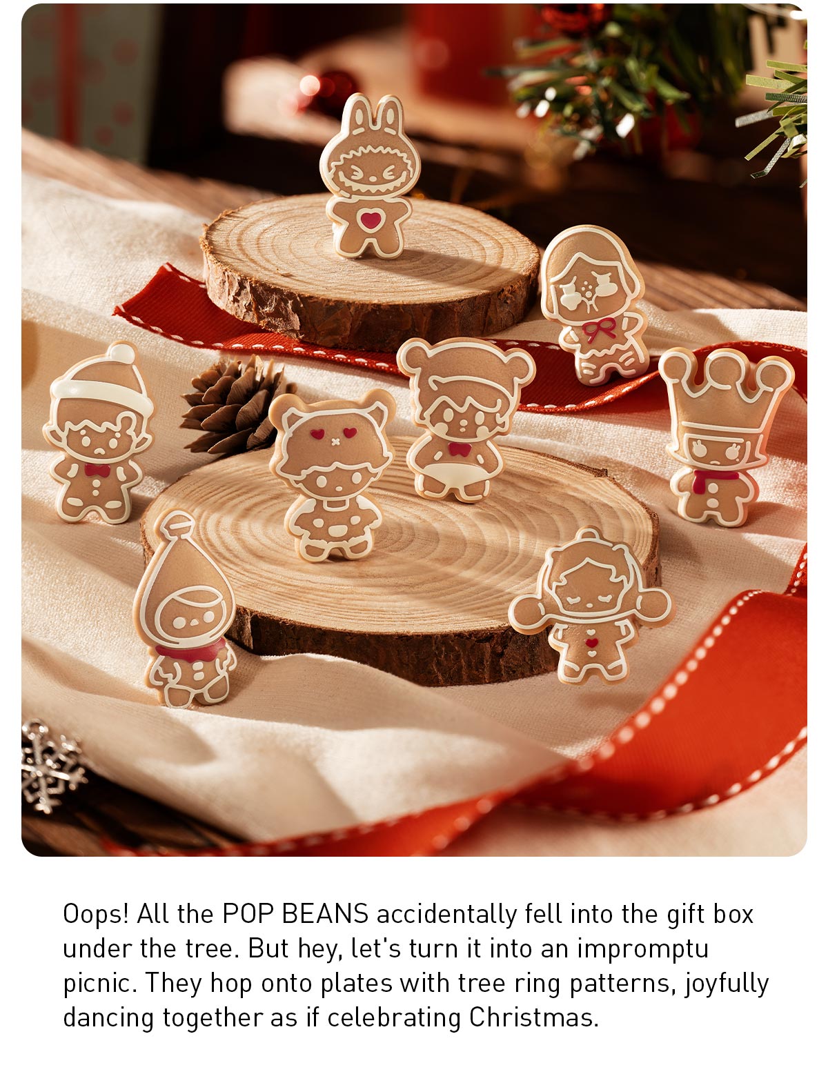 POP BEAN Gingerbread Man Set | POP BEAN - POP MART (United States)