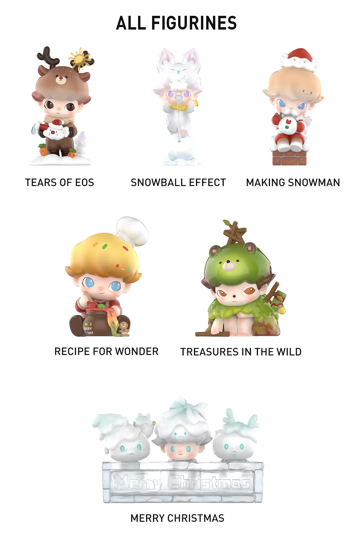 DIMOO Letters from Snowman Series Figures | Designer Figure - POP MART ...