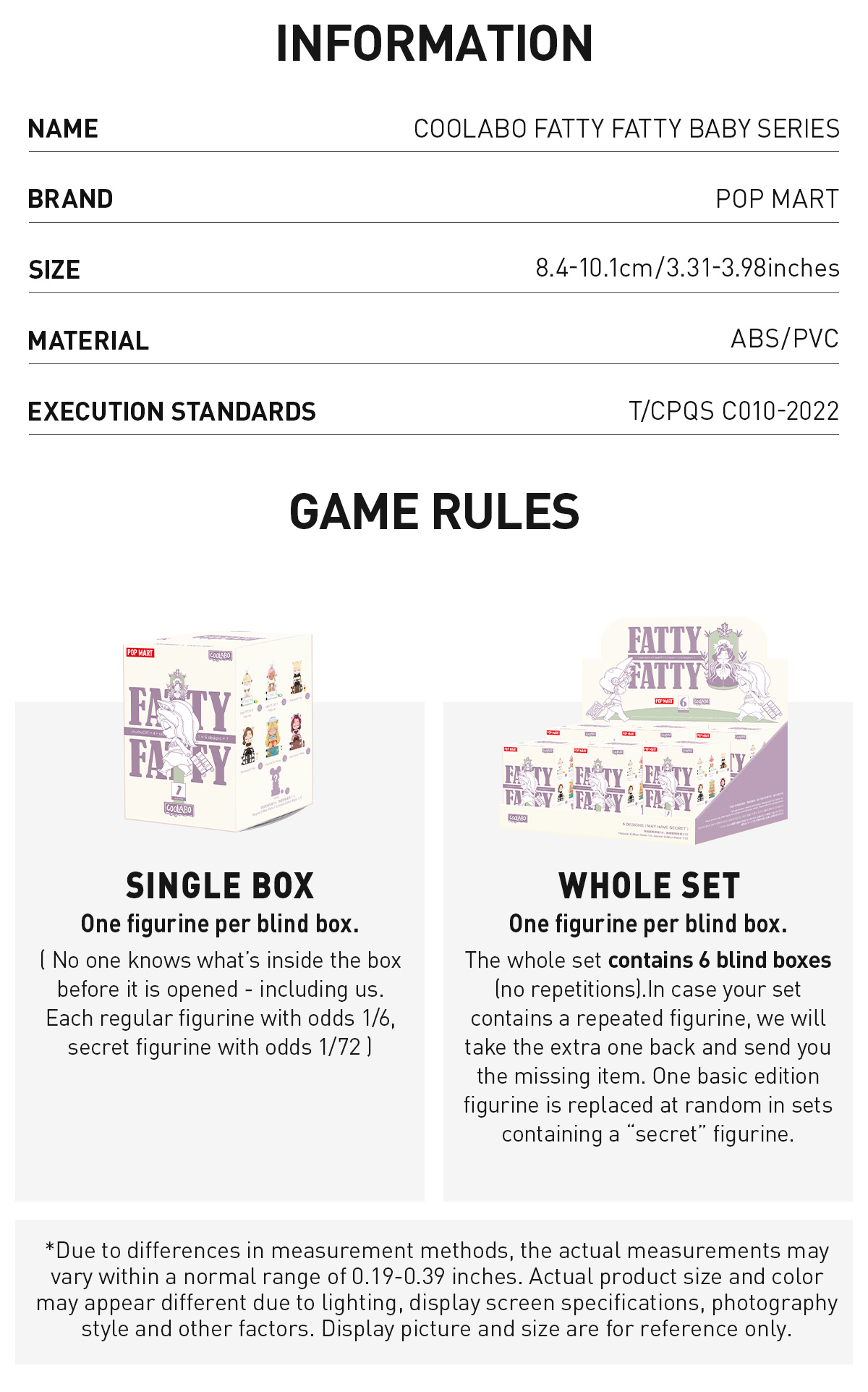 COOLABO Fatty Fatty Baby Series - POP MART (United States)