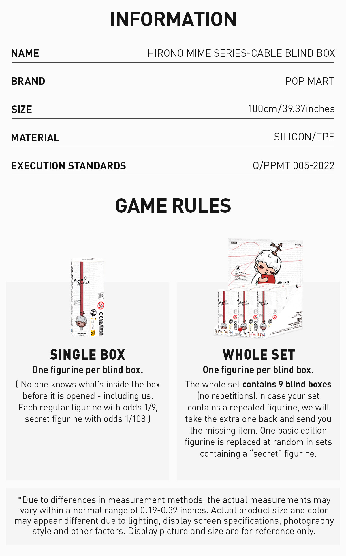 HIRONO Mime Series-Cable Blind Box (iPhone) - POP MART (United States)