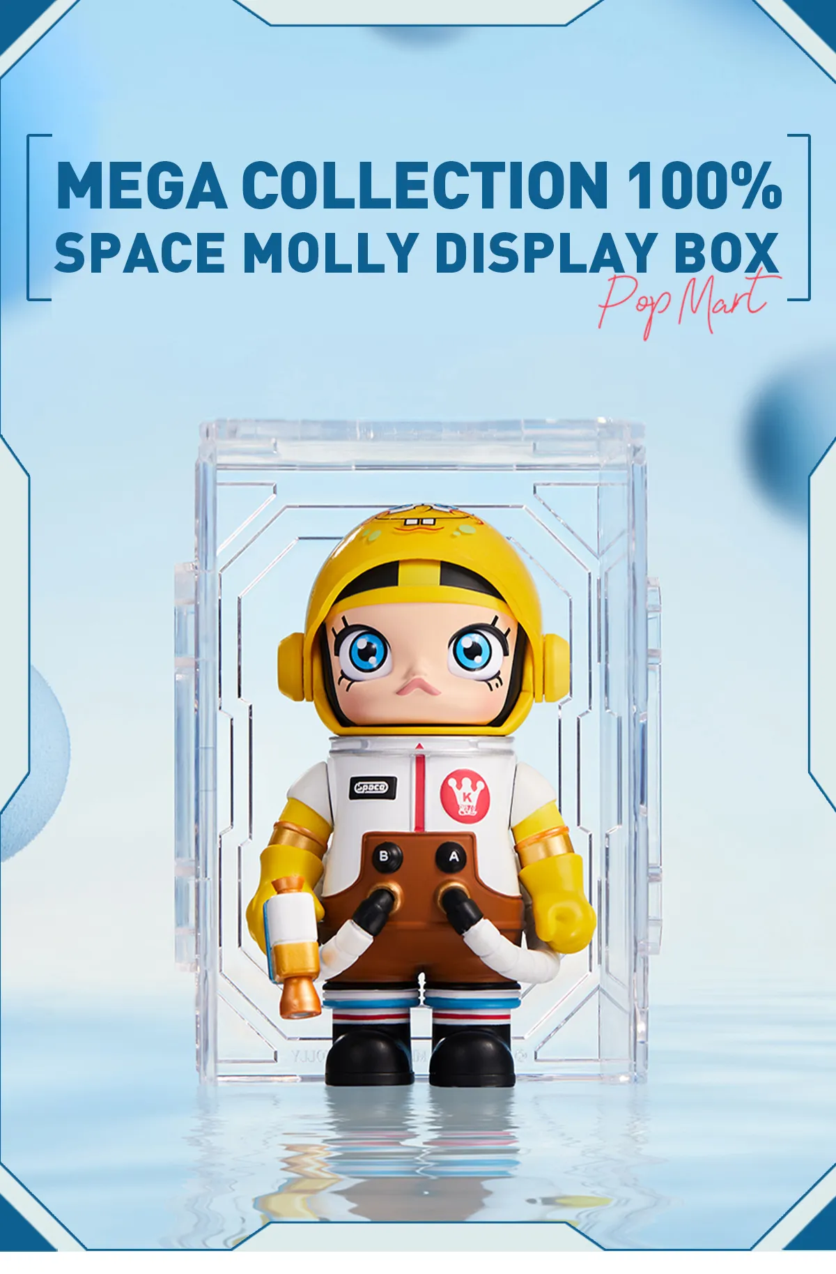 MEGA COLLECTION 100% SPACE MOLLY Display Box - POP MART (United States)