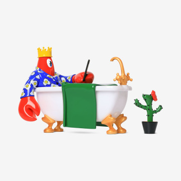 PHILIP COLBERT Leisure Time-Lobster Bath Tub Figurine | Designer ...