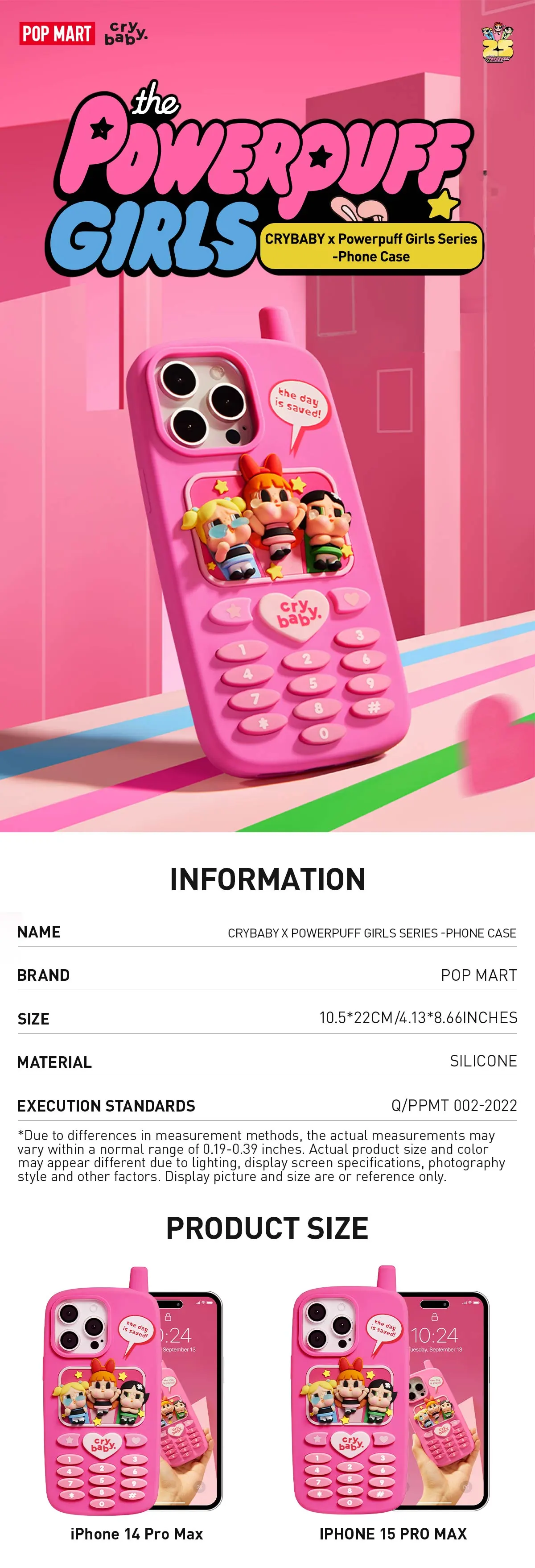 CRYBABY x Powerpuff Girls Series-Phone Case for iPhone 15Pro Max ...