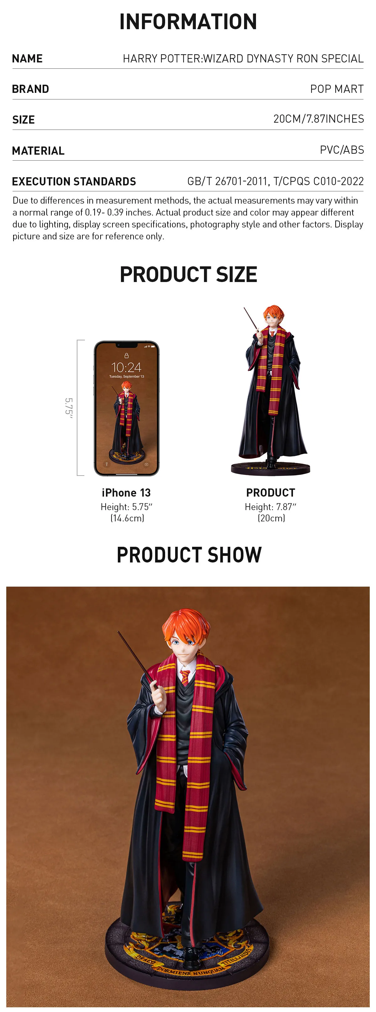 Harry Potter:Wizard Dynasty Ron Special - POP MART (United States)