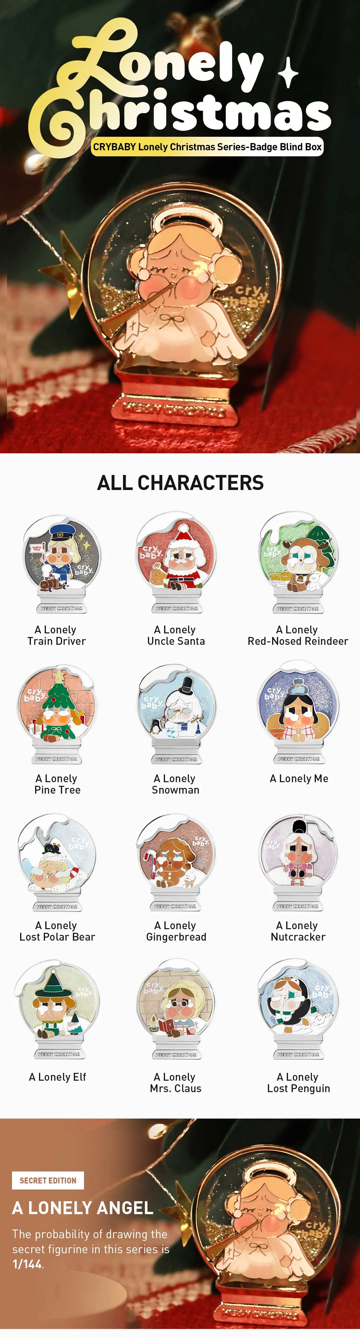 CRYBABY Lonely Christmas Series | Accessories - POP MART (Canada)