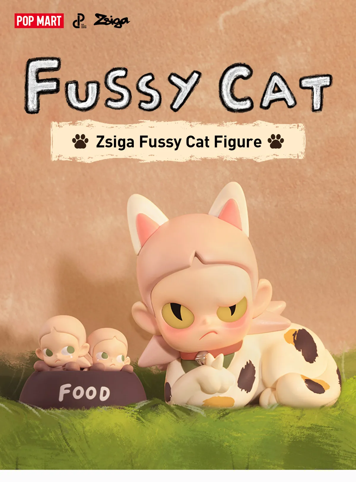 Zsiga Fussy Cat Figure | Designer Figurines - POP MART (United States)