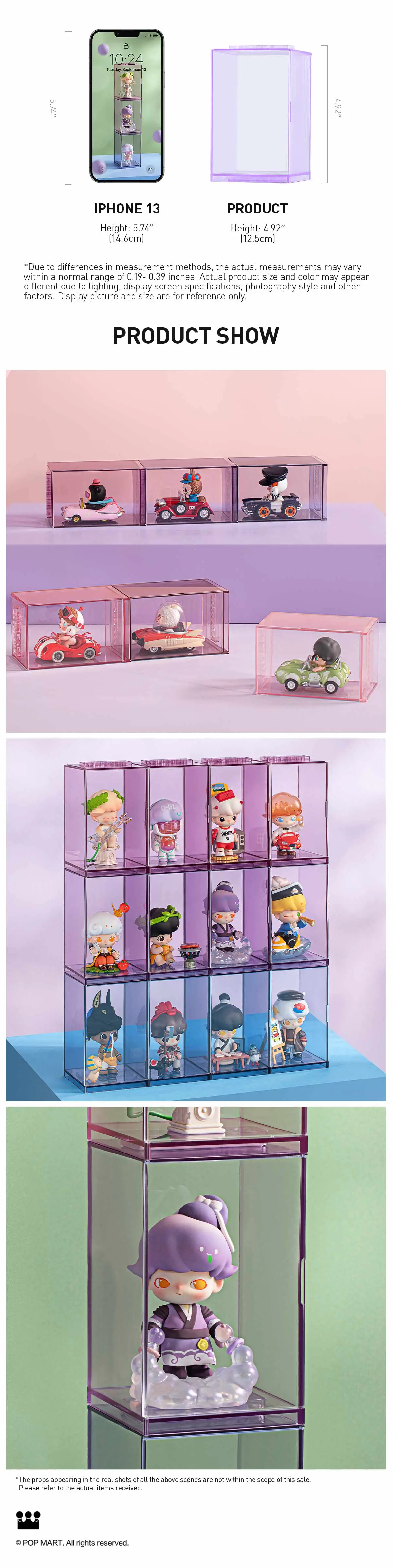 Acrylic Display Box（Purple）| Display Containers - POP MART (United States)