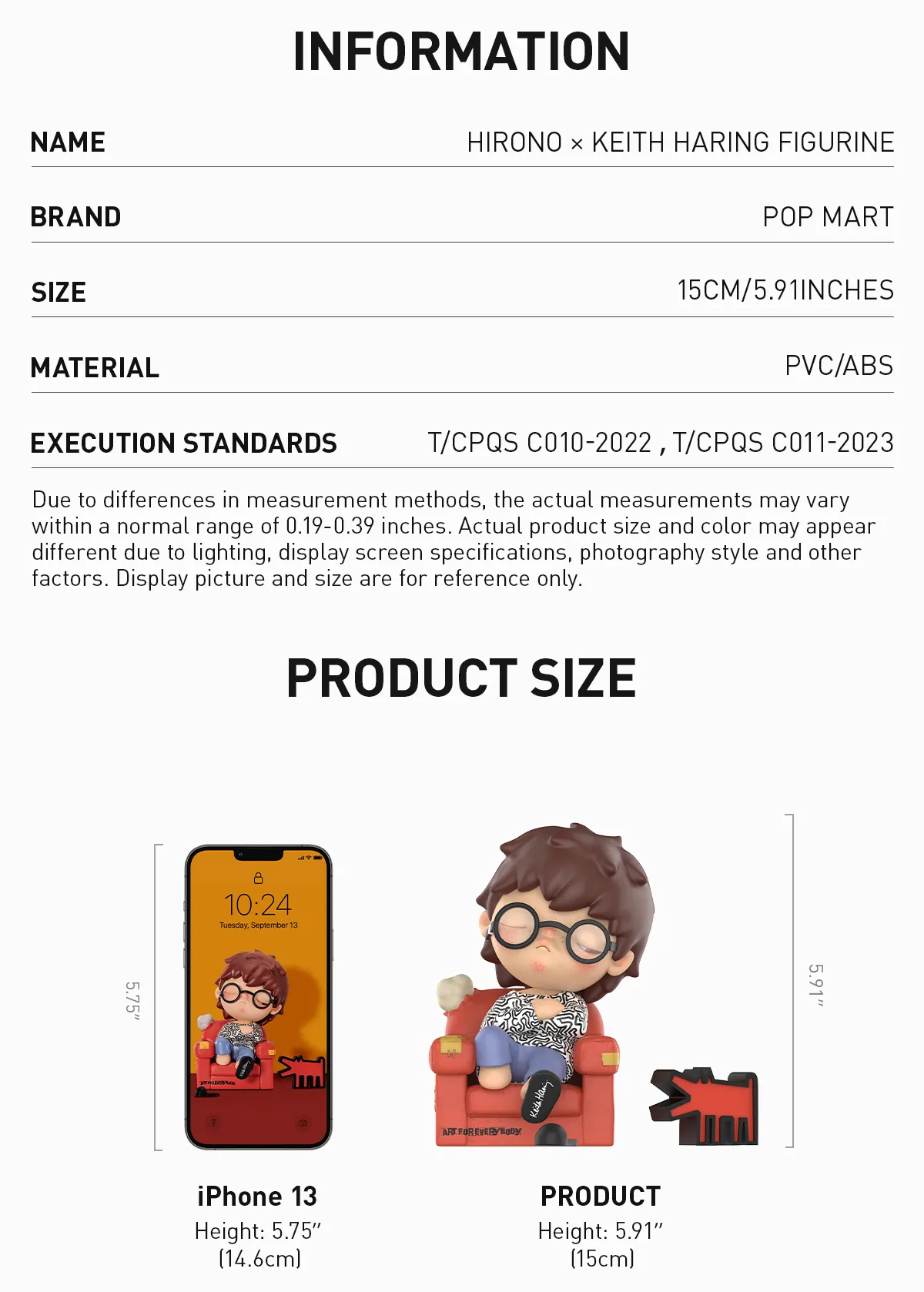 Hirono x Keith Haring Figurine | Designer Figurines - POP MART (United ...