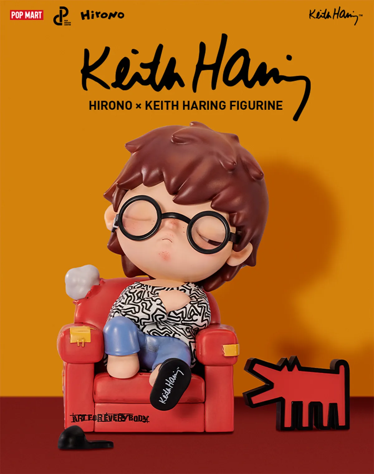 Hirono x Keith Haring Figurine | Designer Figurines - POP MART (United ...