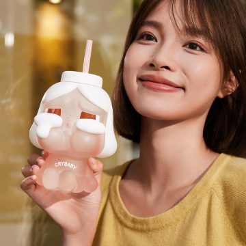 CRYBABY Crying Again Series-Plush Straw Cup (I'LL GIVE YOU ALL MY LOVE ...
