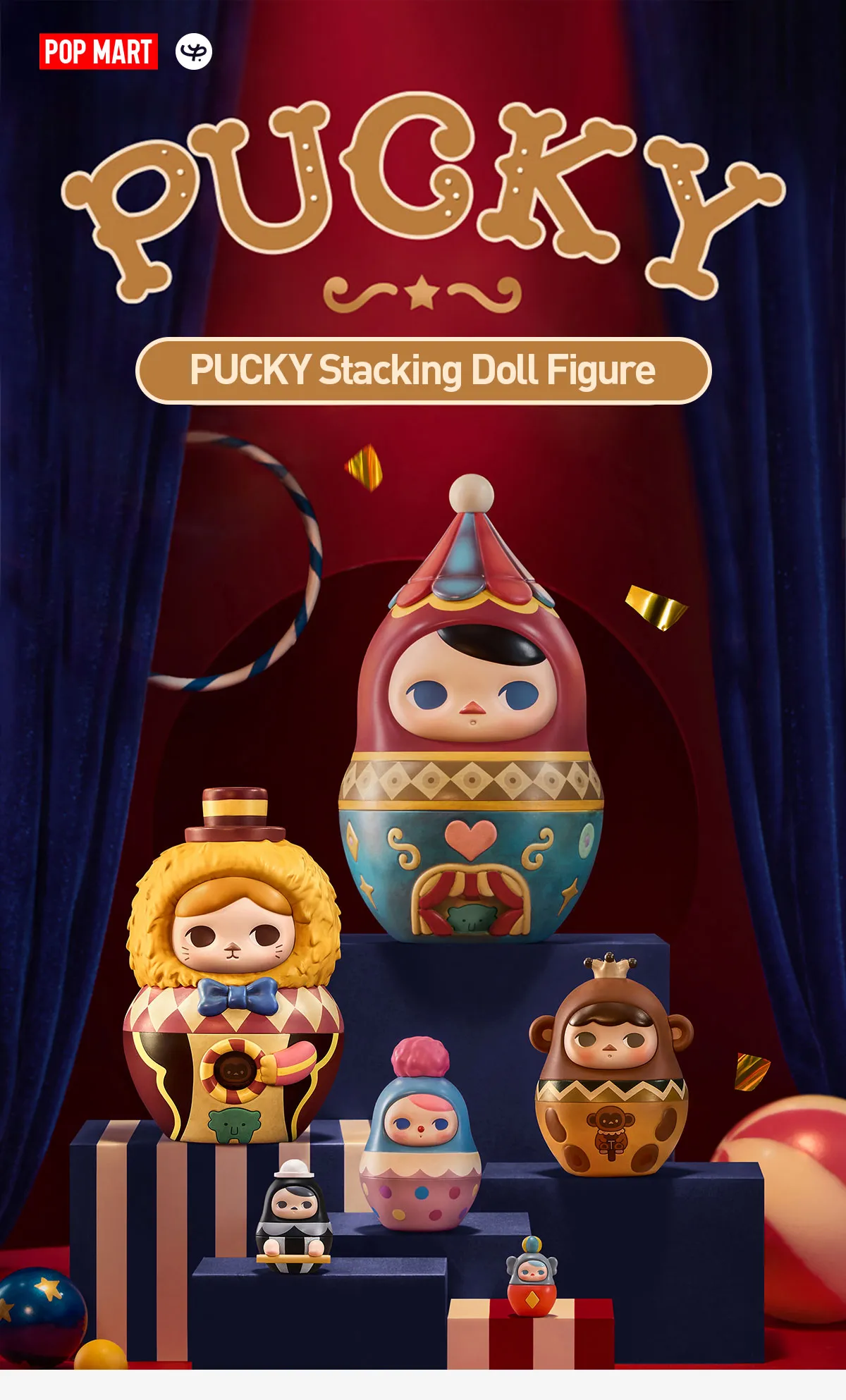 PUCKY Stacking Doll Figurine - POP MART (United States)