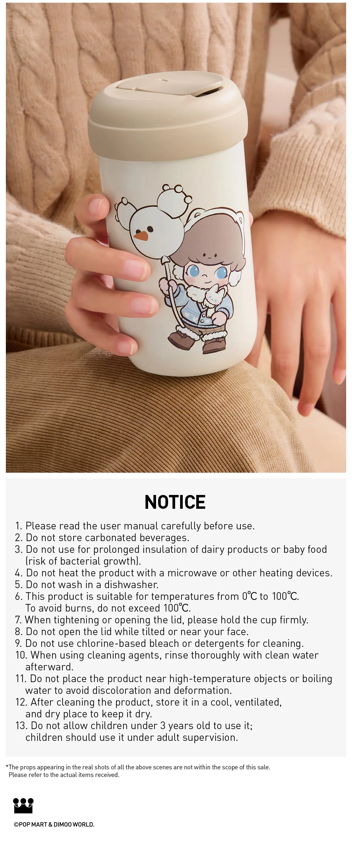 Warm Fluffy Holiday Series-DIMOO Vacuum Cup - POP MART (United States)