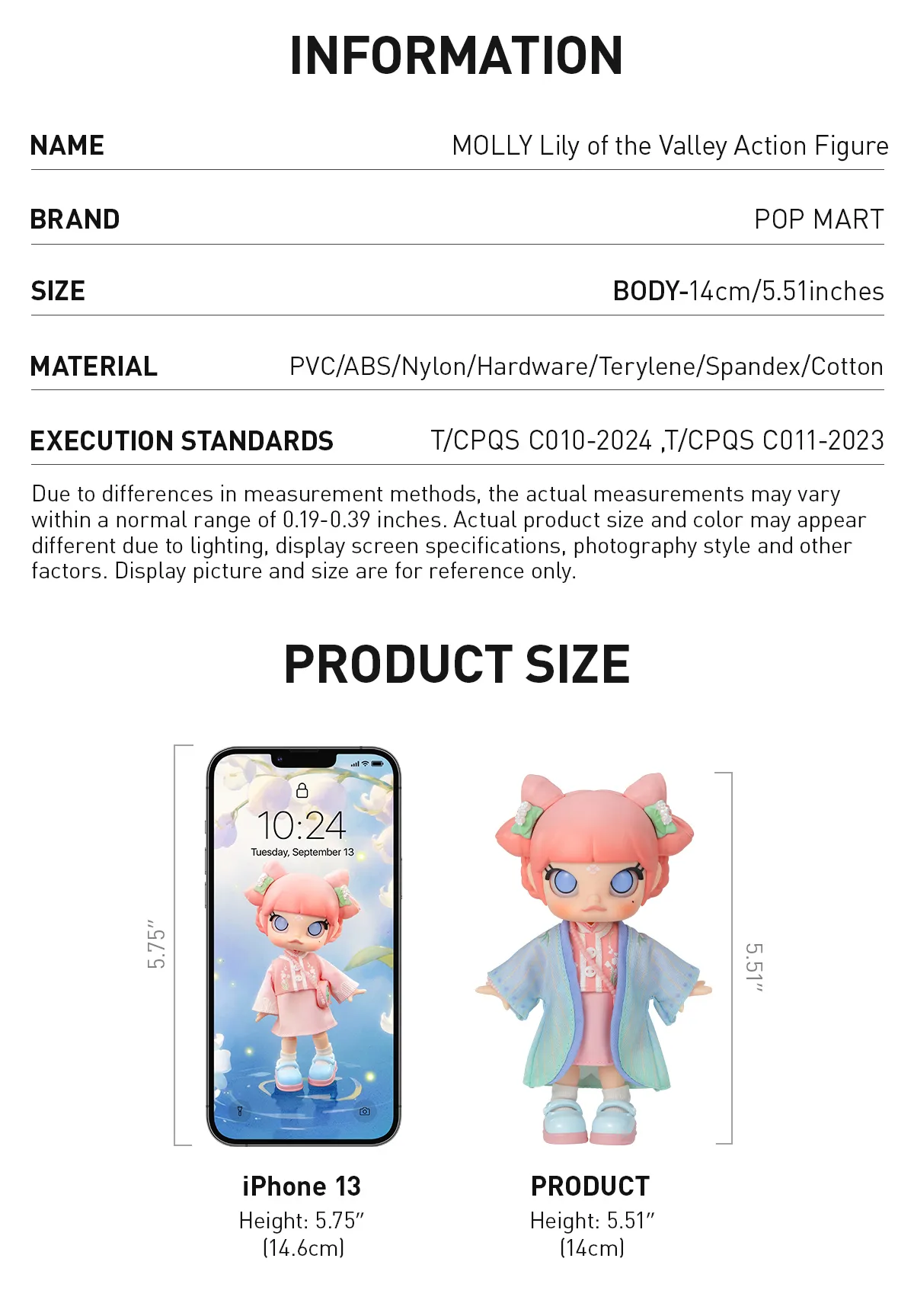 MOLLY Lily of the Valley Action Figure - POP MART (United States)