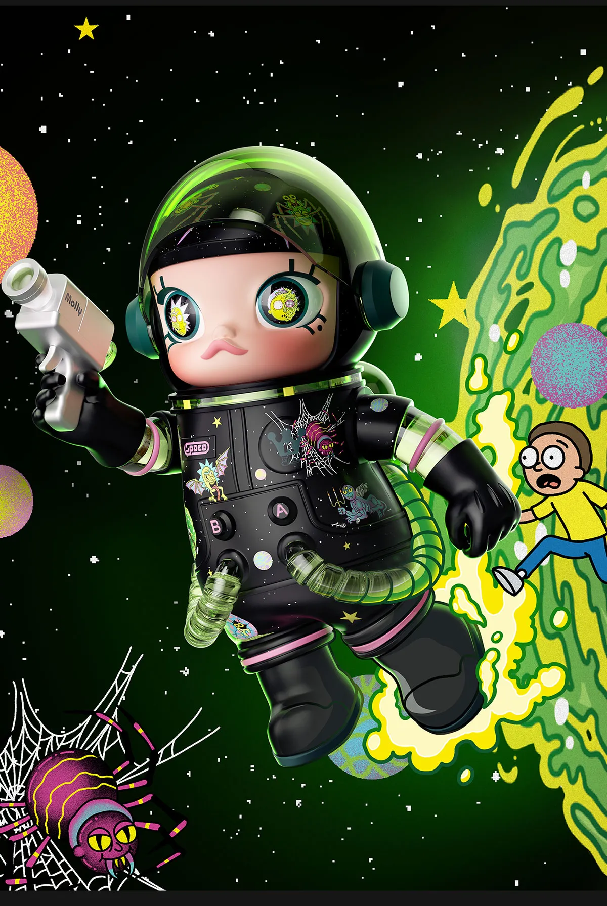 MEGA SPACE MOLLY 1000% Rick and Morty - POP MART (Canada)