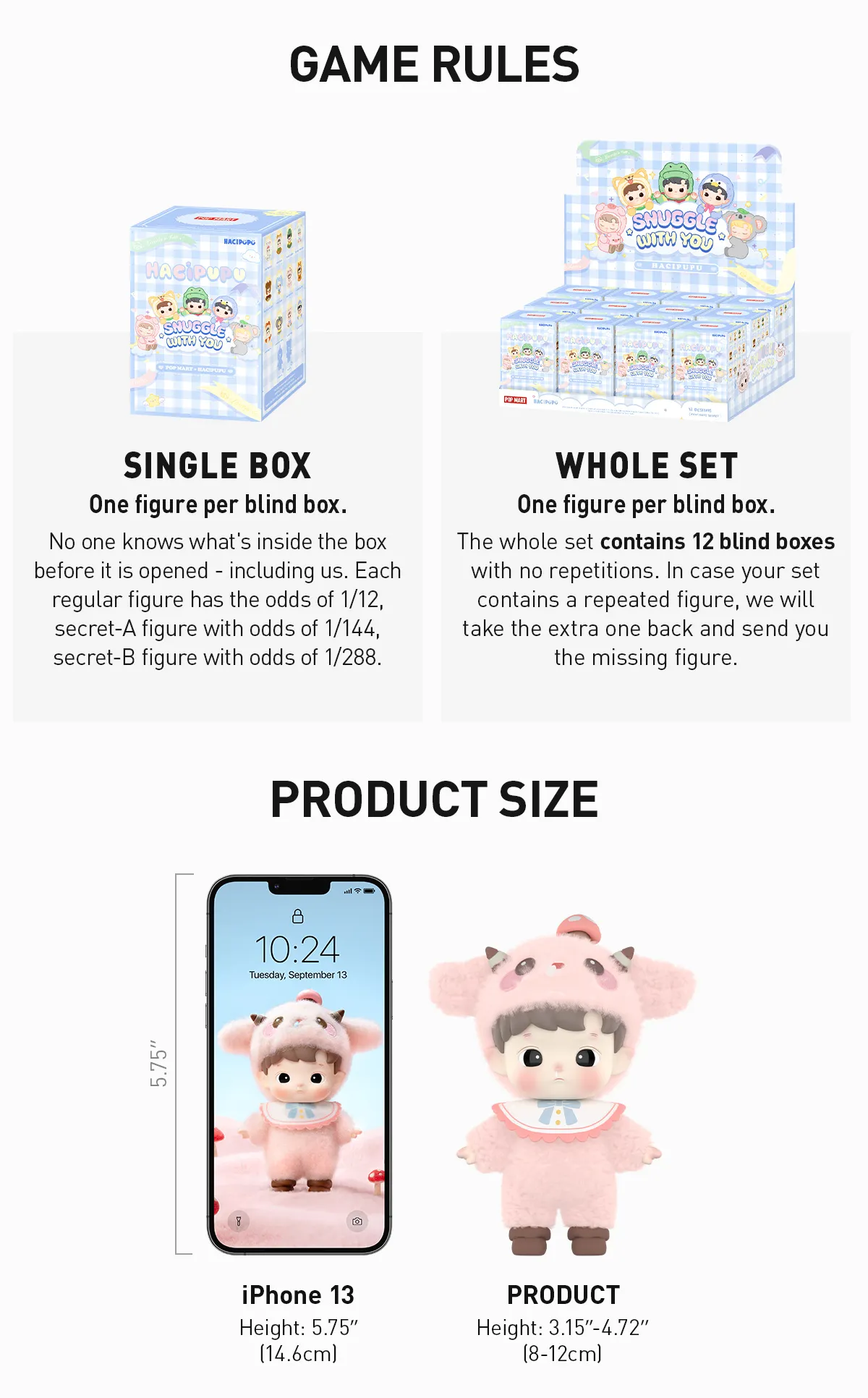 POP NOW:HACIPUPU Snuggle With You Series Figures - POP MART (United States)