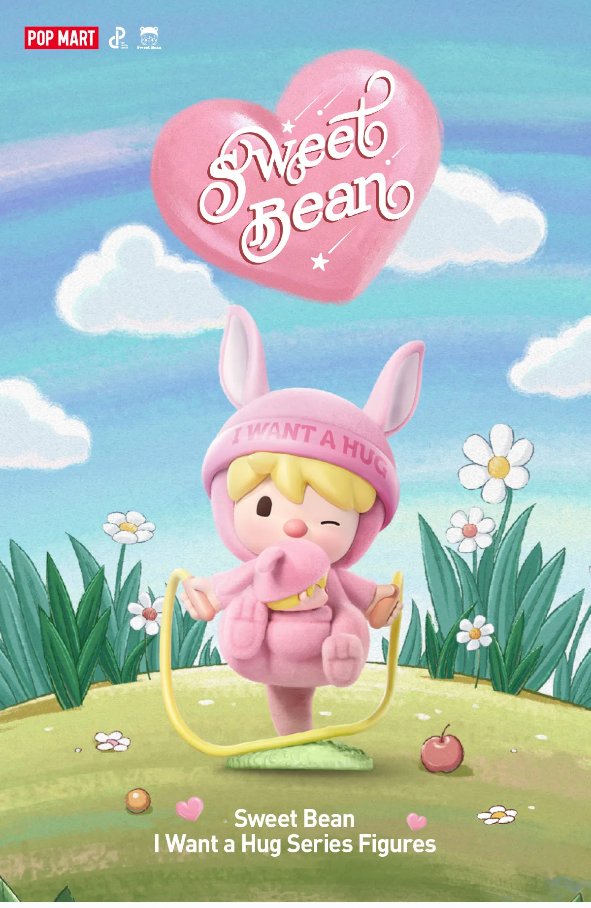 POP NOW:Sweet Bean I Want a Hug Series Figures - POP MART (United States)