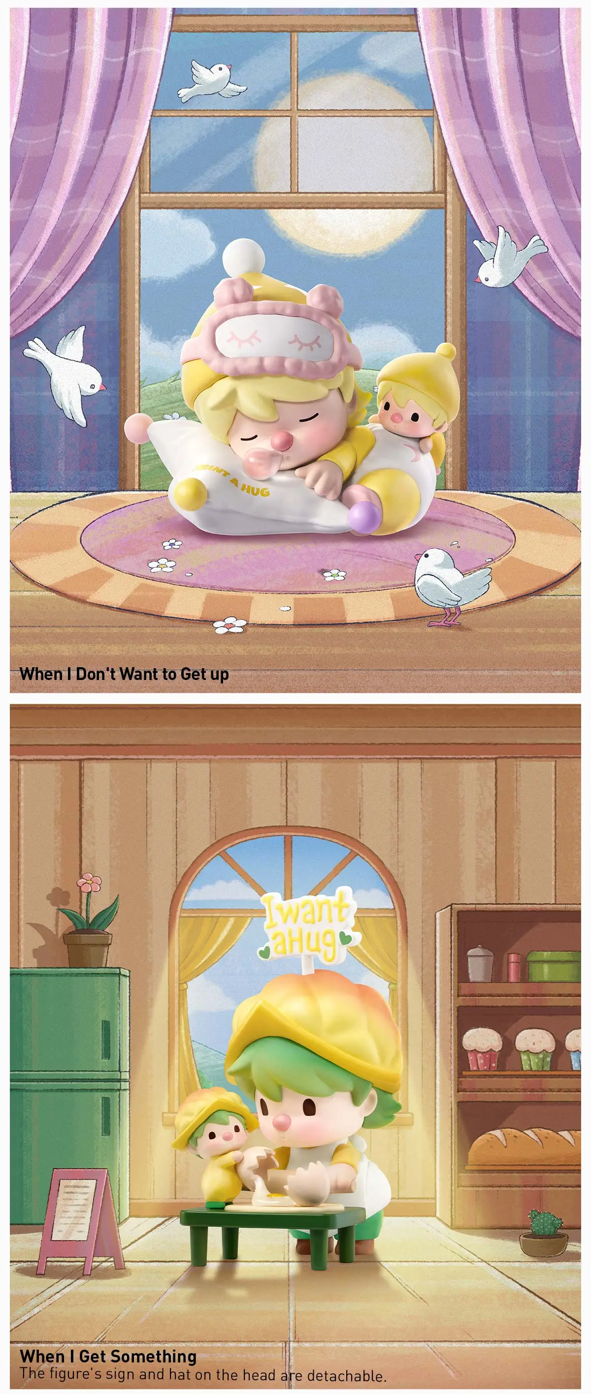 POP NOW:Sweet Bean I Want a Hug Series Figures - POP MART (Canada)