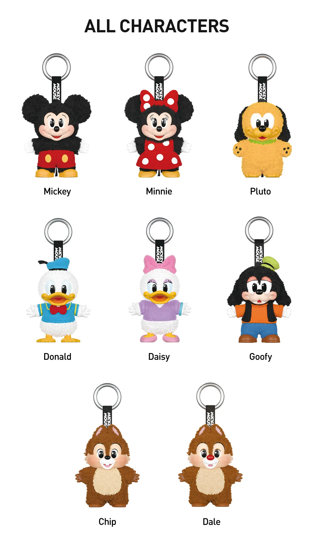 POP NOW:Mickey Family Cute Together Keychain Series Figures - POP MART ...