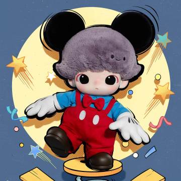DIMOO WORLD × DISNEY Series-Mickey Vinyl Plush Bag - POP MART (United ...