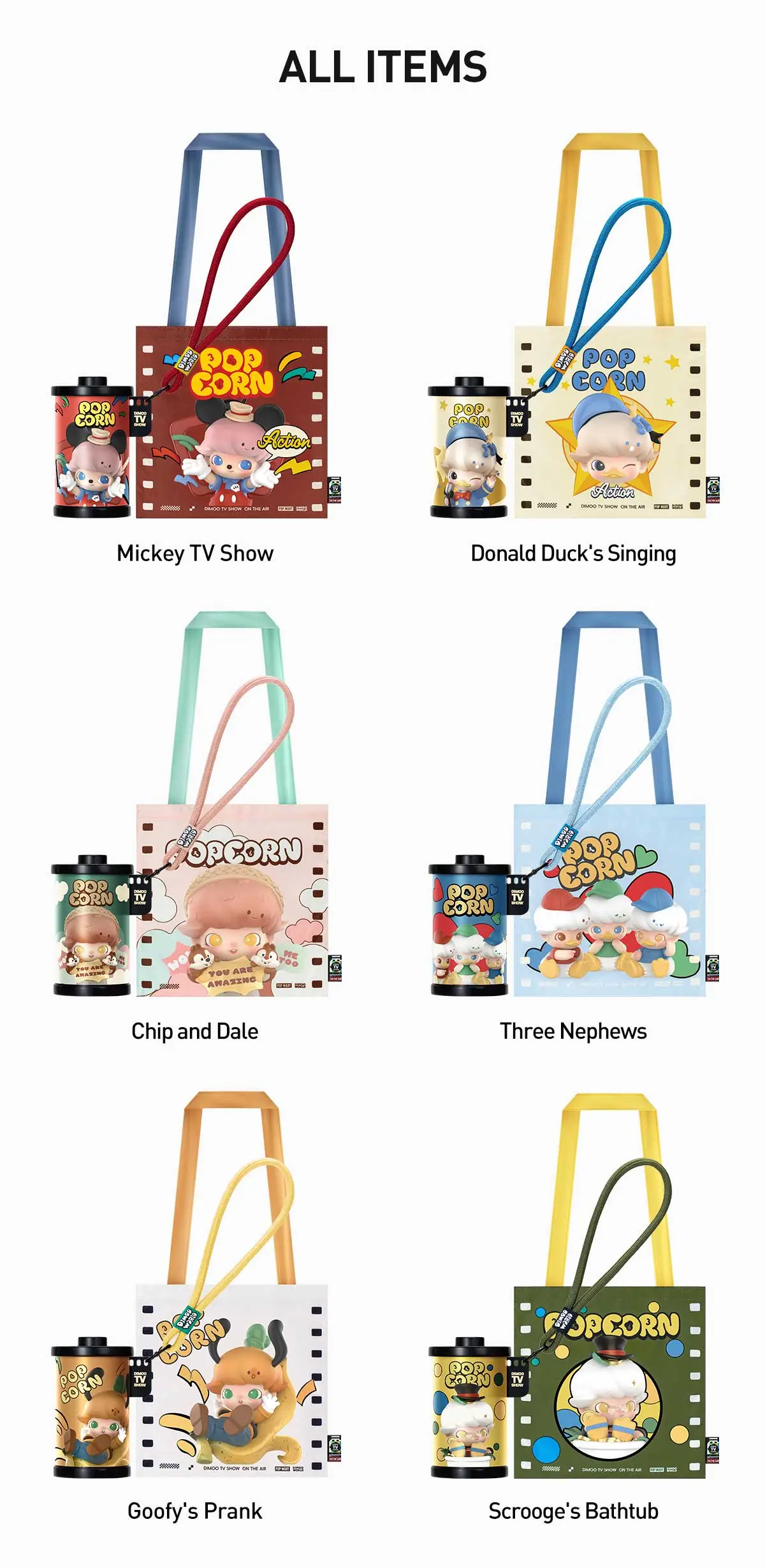 POP NOW:DIMOO WORLD × DISNEY Series-Storage Bag Blind Box - POP MART ...
