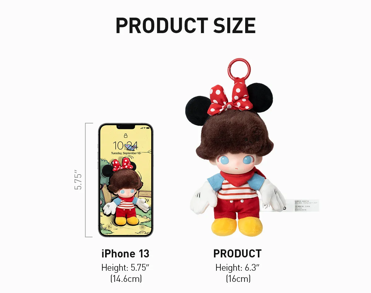 POP NOW:DIMOO WORLD × DISNEY Series-Vinyl Plush Keychain Blind Box ...