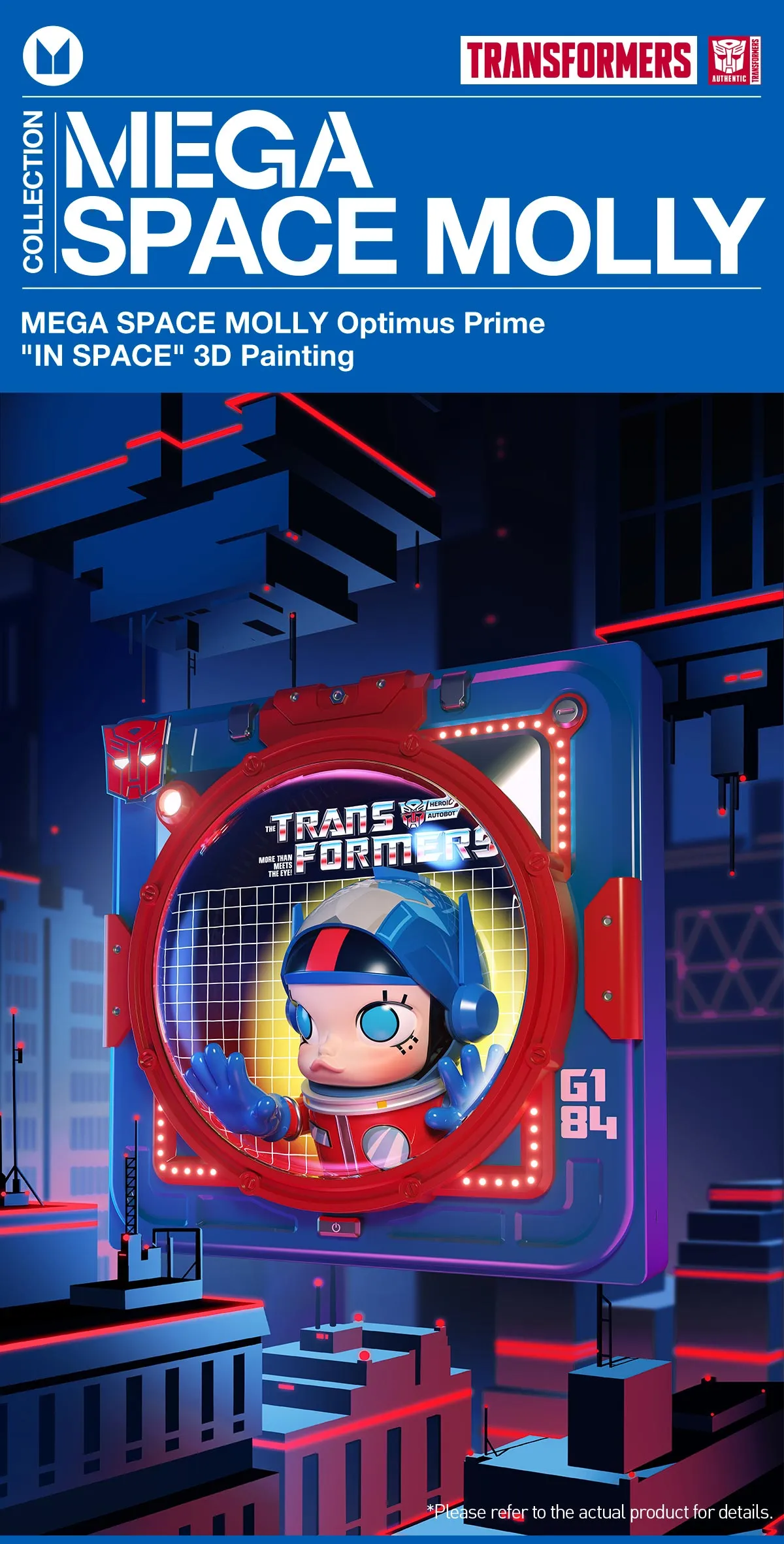 MEGA SPACE MOLLY Optimus Prime《IN SPACE》3D Painting - POP MART (United ...