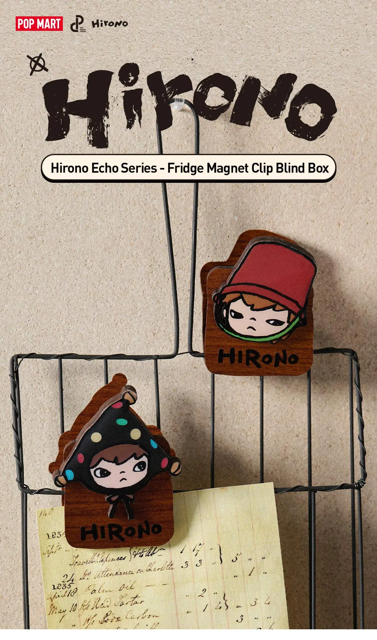 POP NOW:Hirono Echo Series - Fridge Magnet Clip Blind Box - POP MART ...