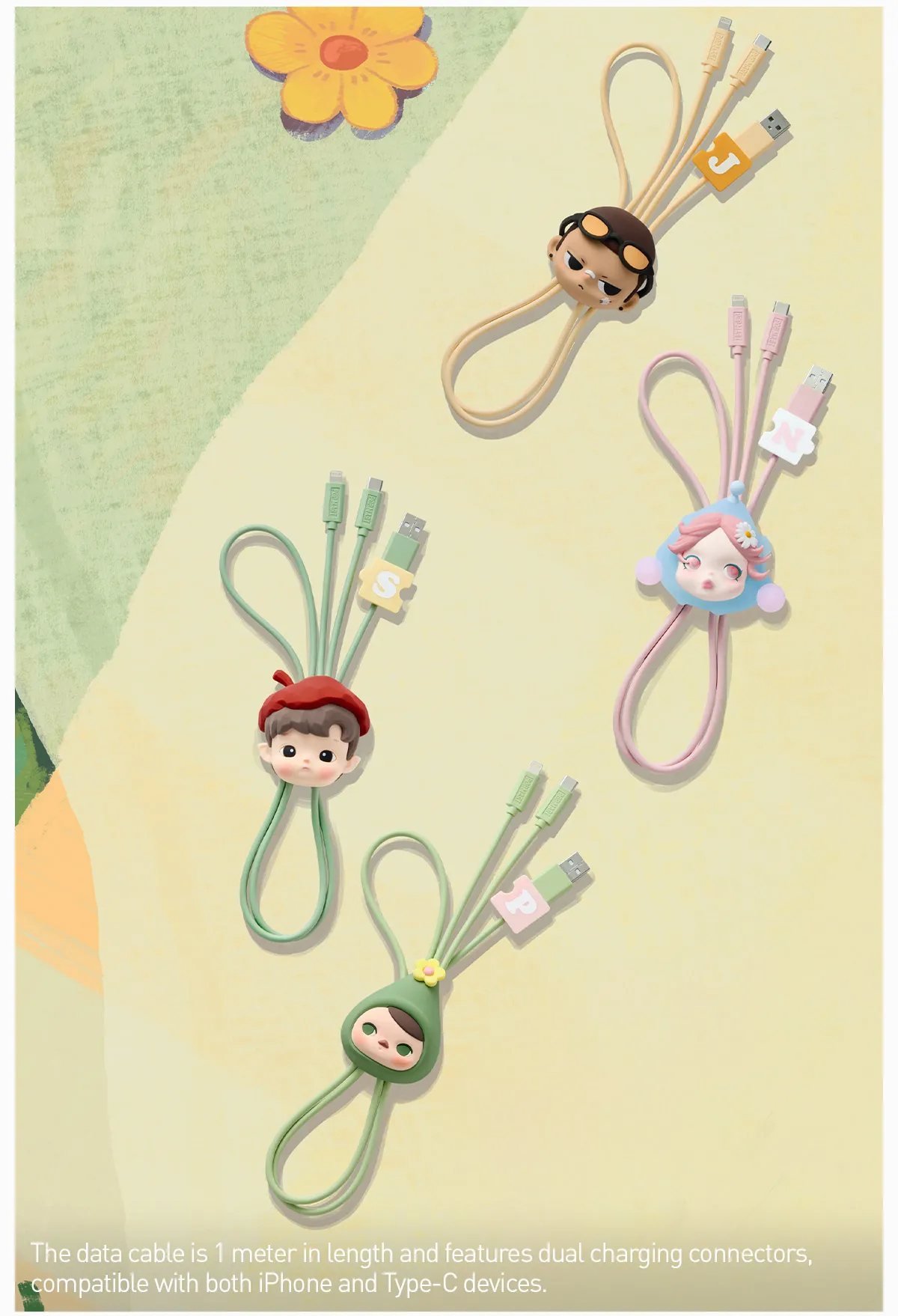 POP NOW:Hand in Hand Series-2 in 1 Cable Blind Box - POP MART (Canada)