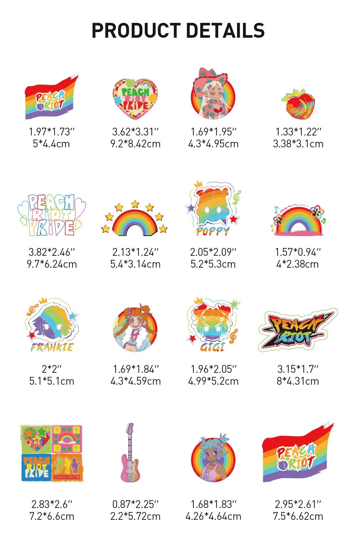 Peach Riot Rainbow Riot Series-Sticker Set - POP MART (United States)