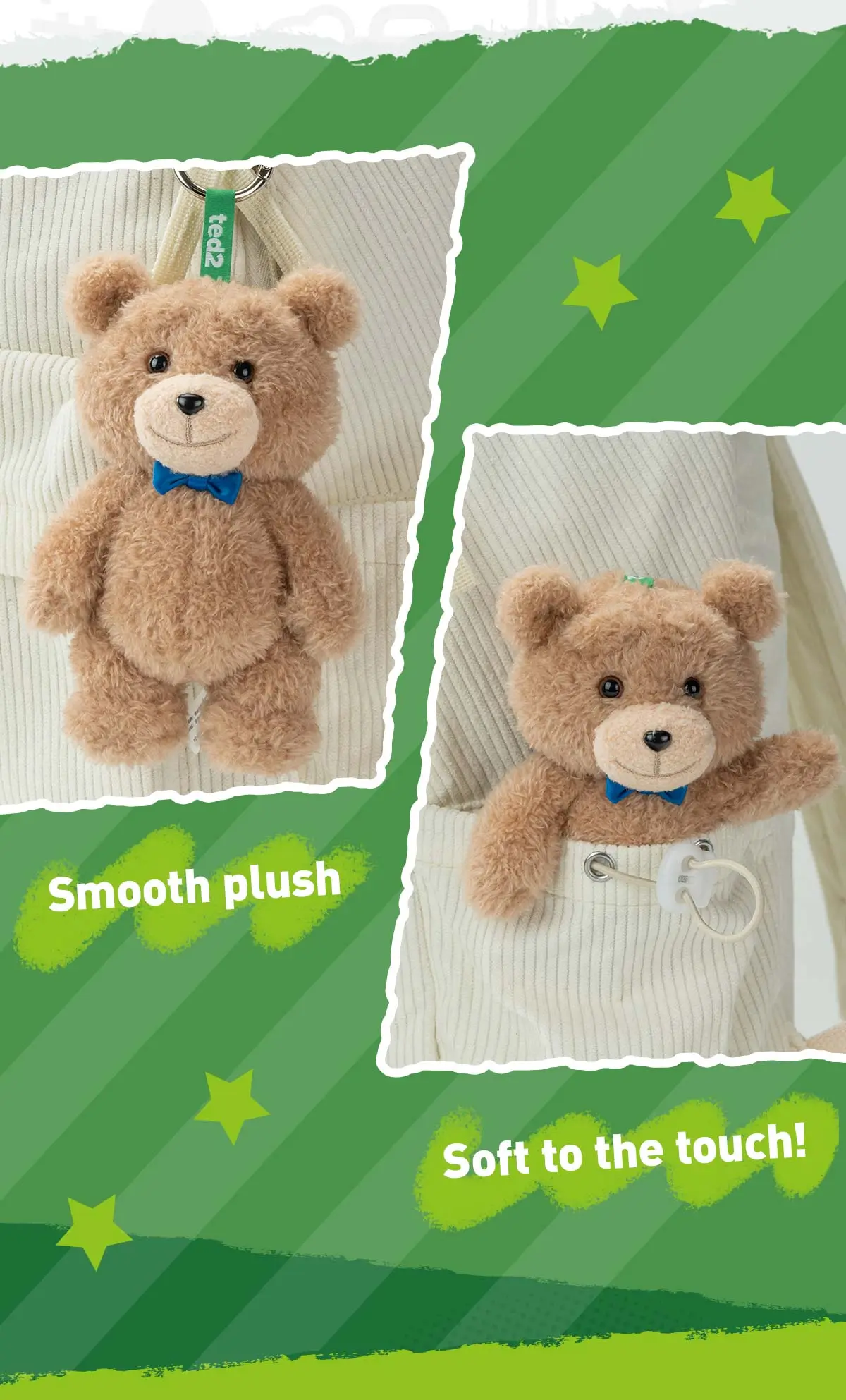 POP NOW:Ted2 Teddy Bear Action Plush Pendant - POP MART (United States)