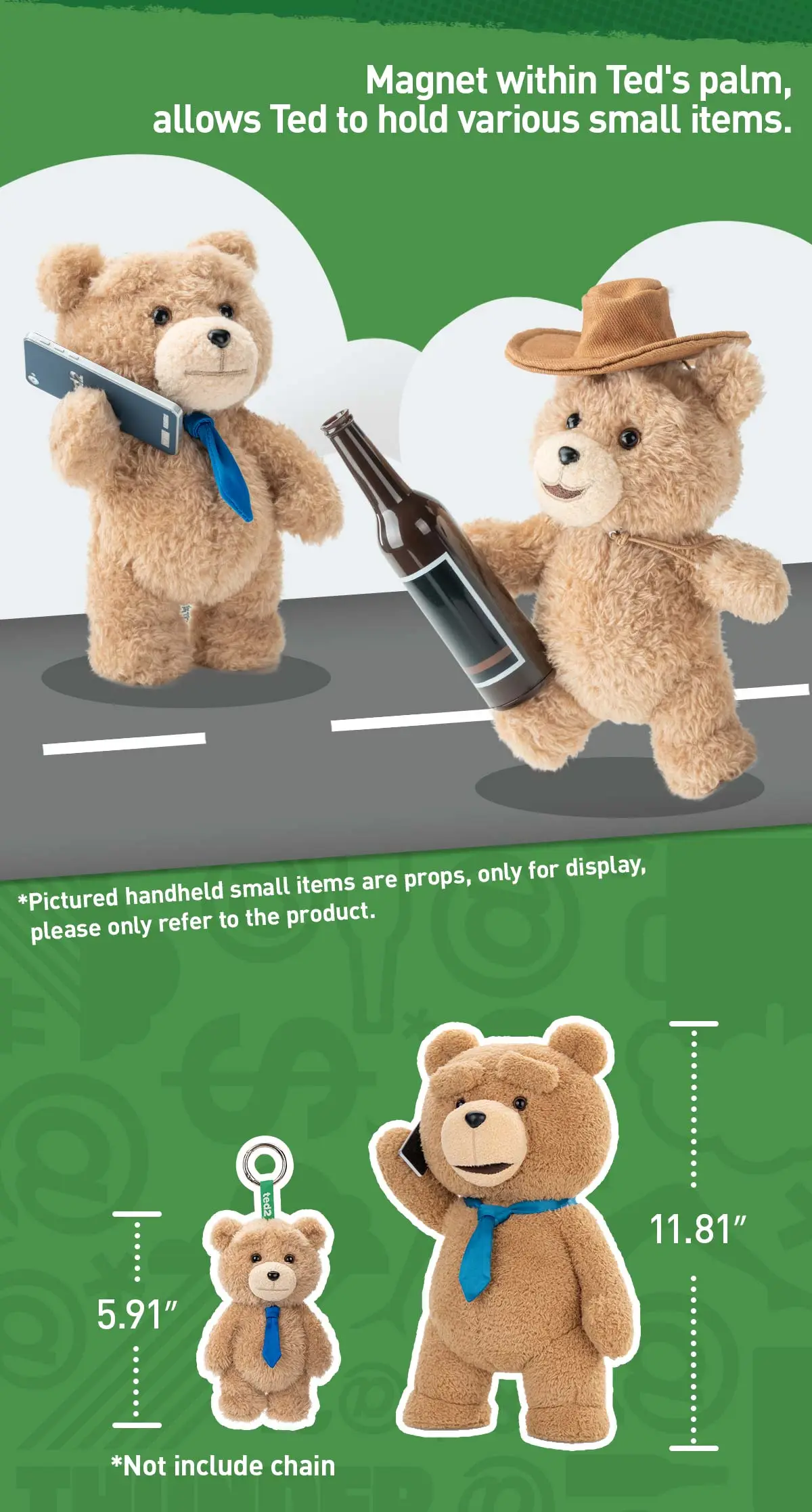 POP NOW:Ted2 Teddy Bear Action Plush Pendant - POP MART (Canada)