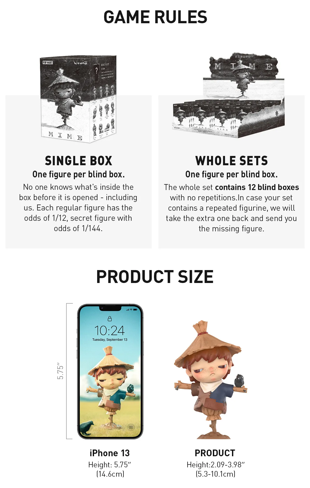 HIRONO Mime Series Figures - Blind Box - POP MART (United States)