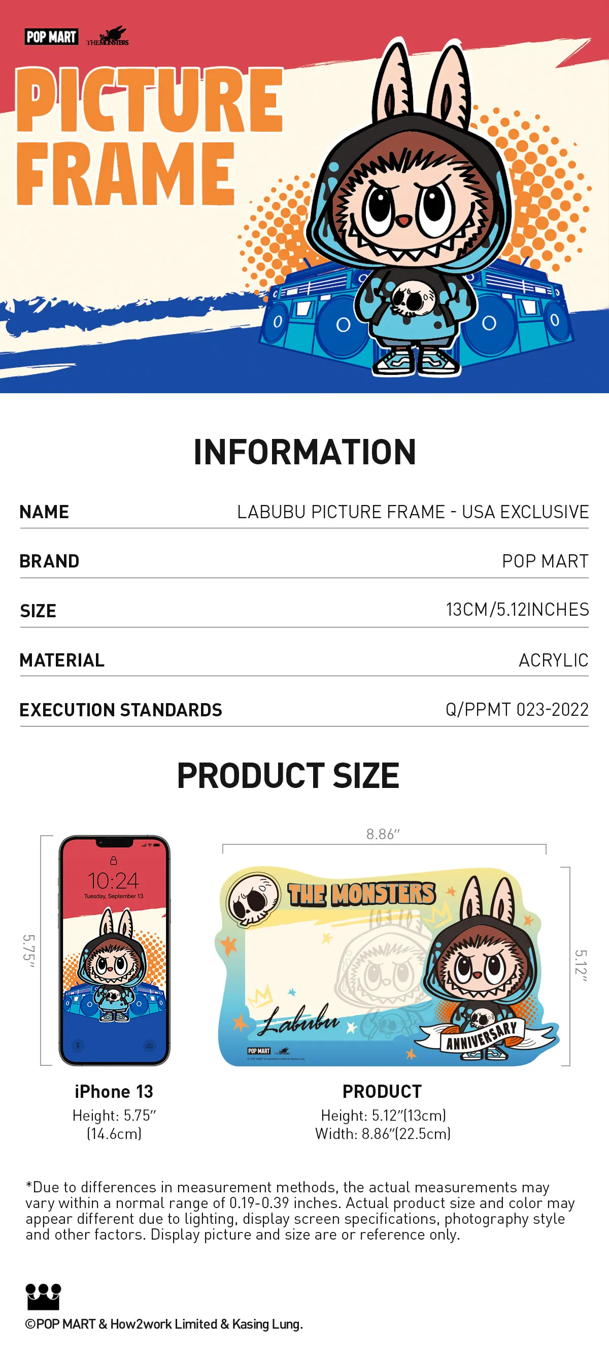 Over＄119 Gift - LABUBU Photo Frame | Accessories - POP MART (Mexico)