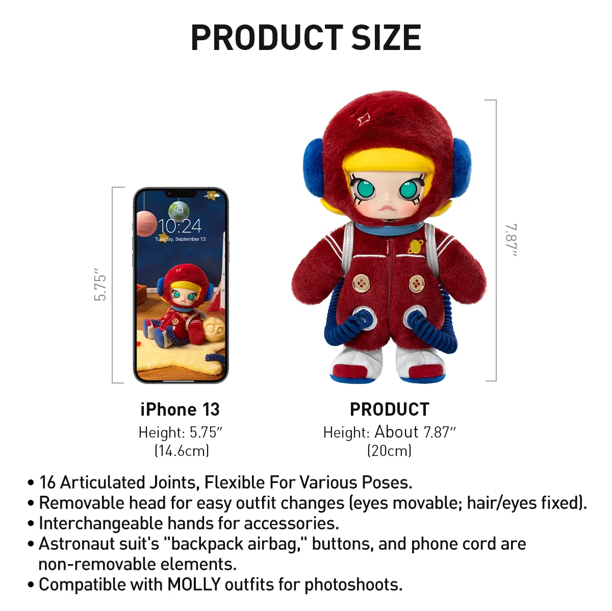 MOLLY Hello, Moon 1/8 Action Figure - POP MART (United States)