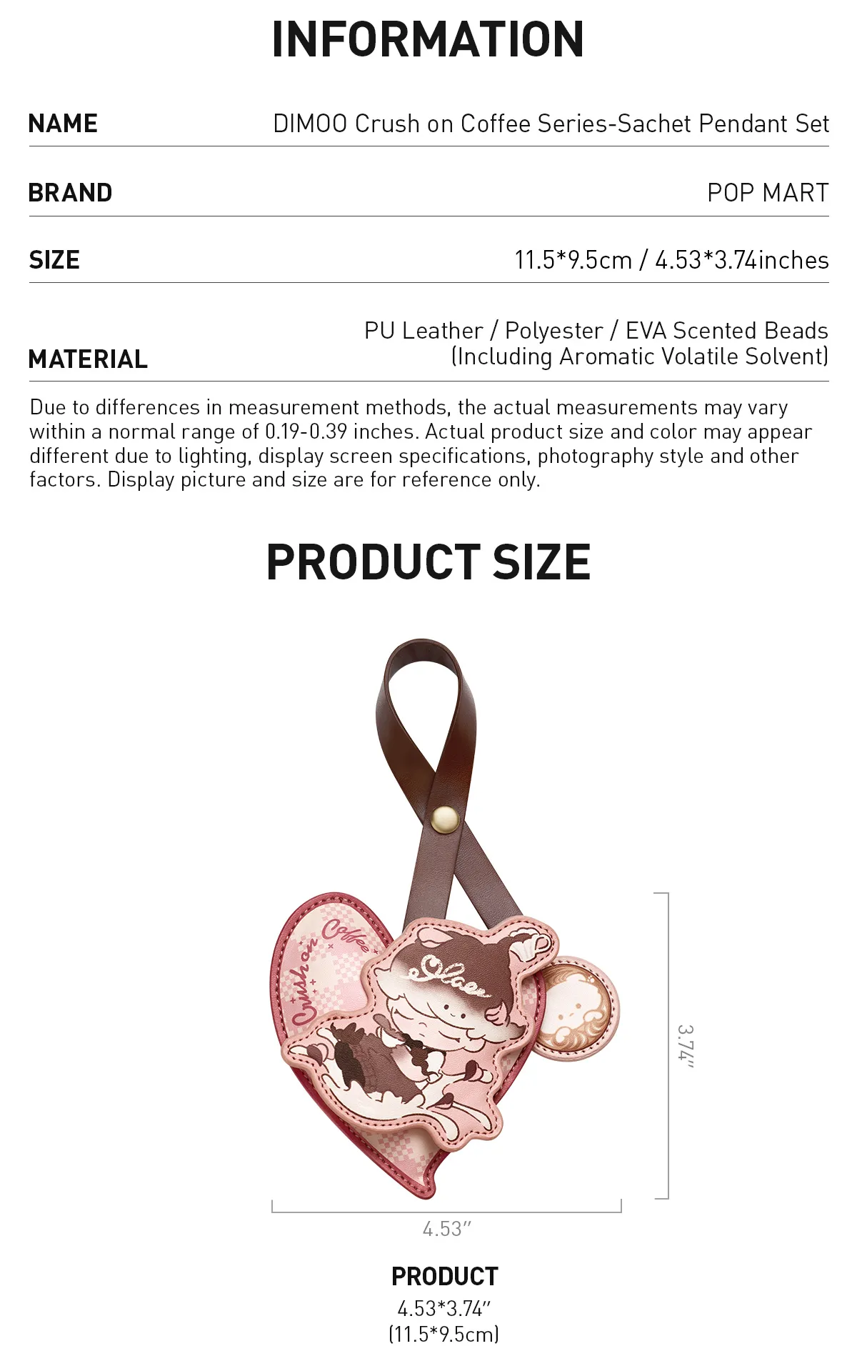 DIMOO-Crush On Coffee Series-Fragrant Bag Pendant Set - POP MART ...