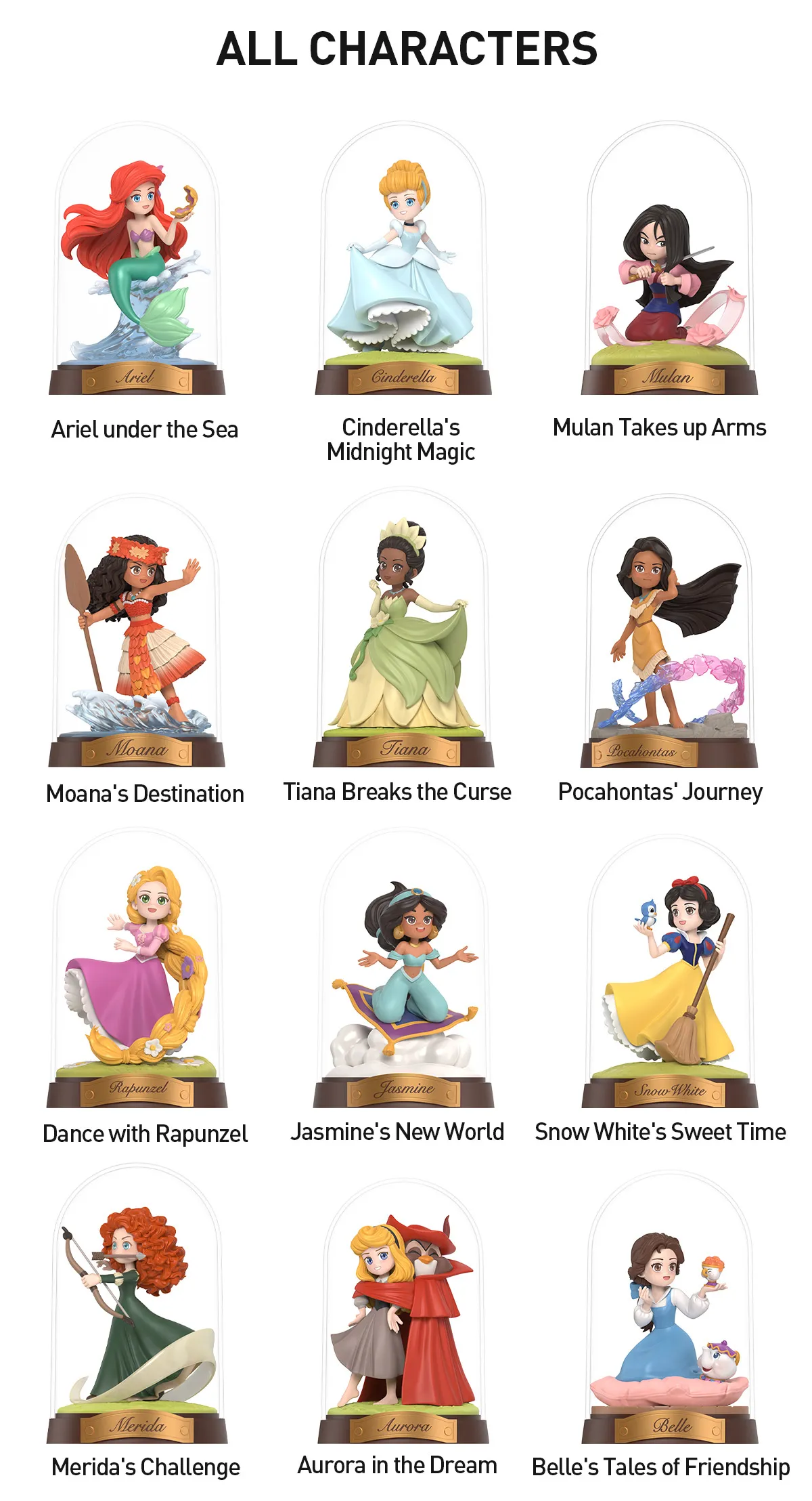 POP NOW:Disney Princess Create Your World Series Figures - POP MART ...
