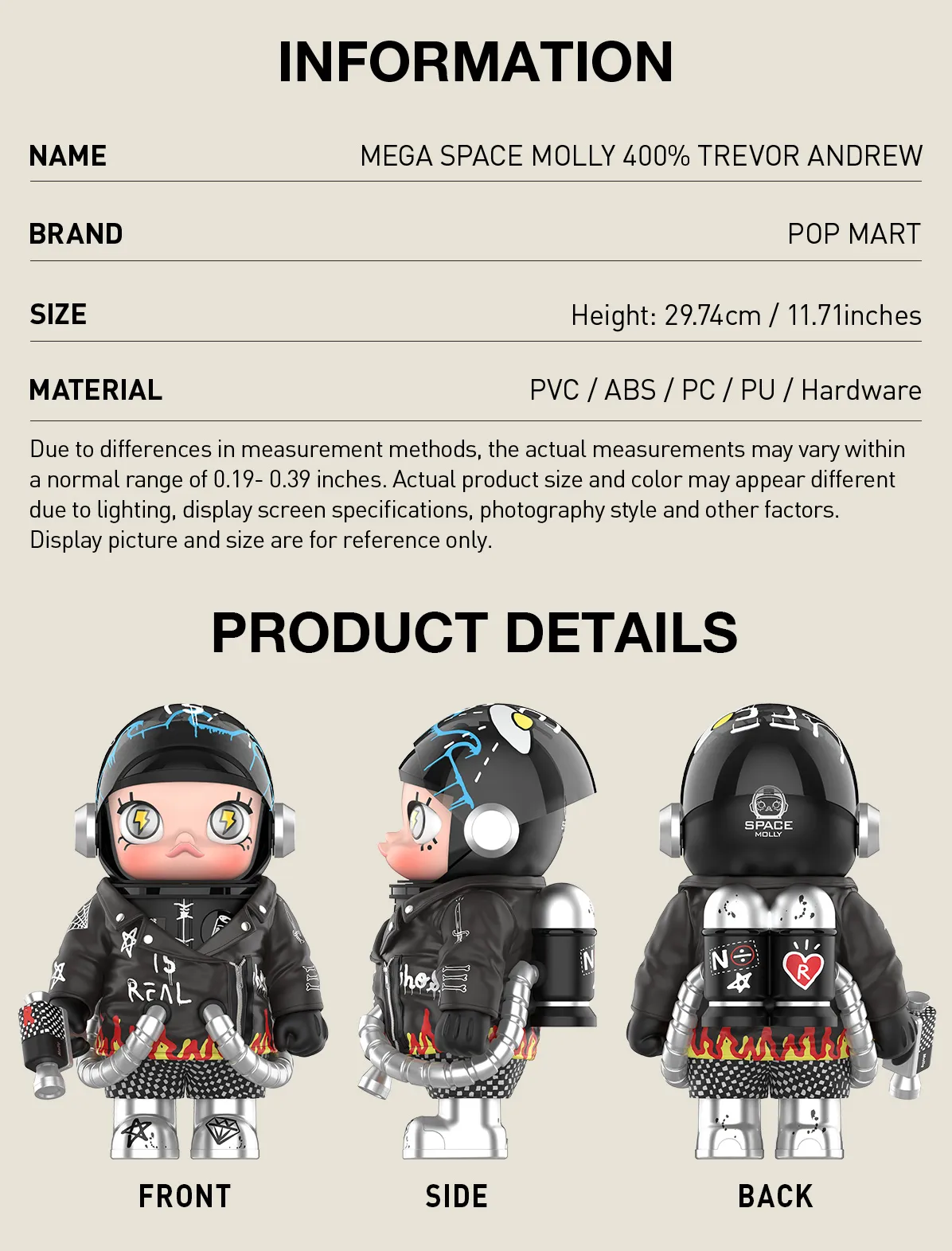 MEGA SPACE MOLLY 400% Trevor Andrew - POP MART (United States)