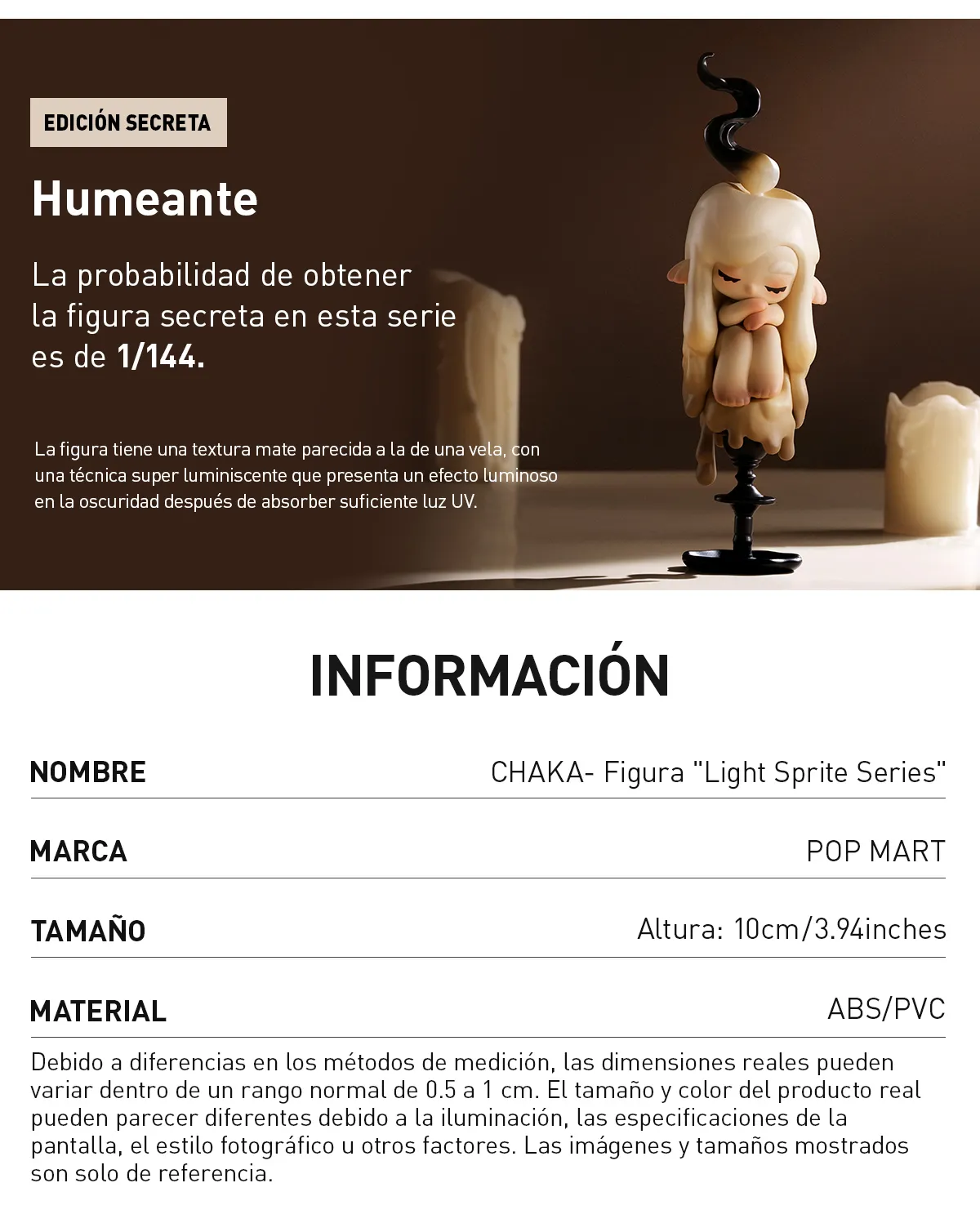 CHAKA- Figura "Light Sprite Series" - POP MART (Mexico)