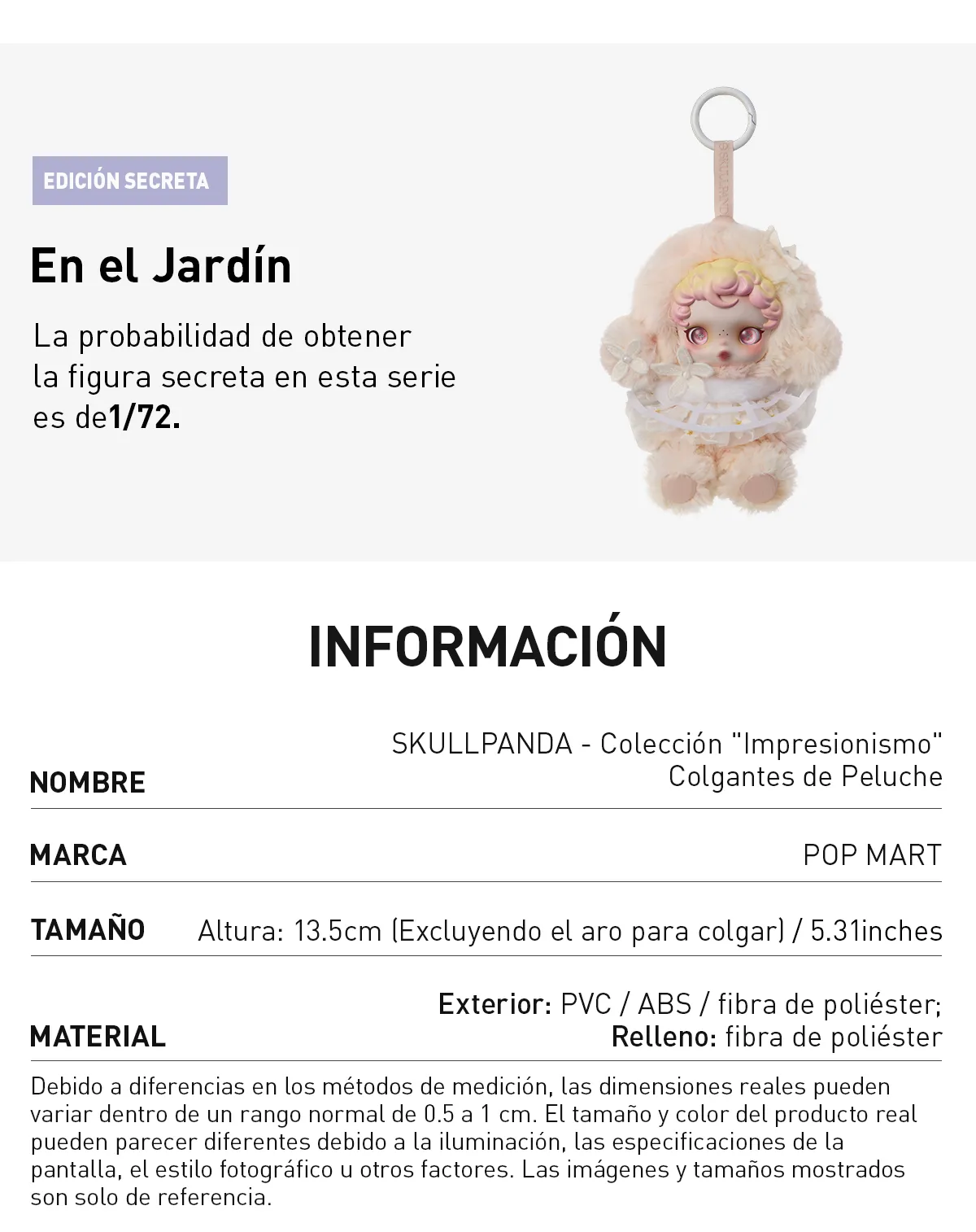 SKULLPANDA - Colección "Impresionismo" Colgantes de Peluche - POP MART ...