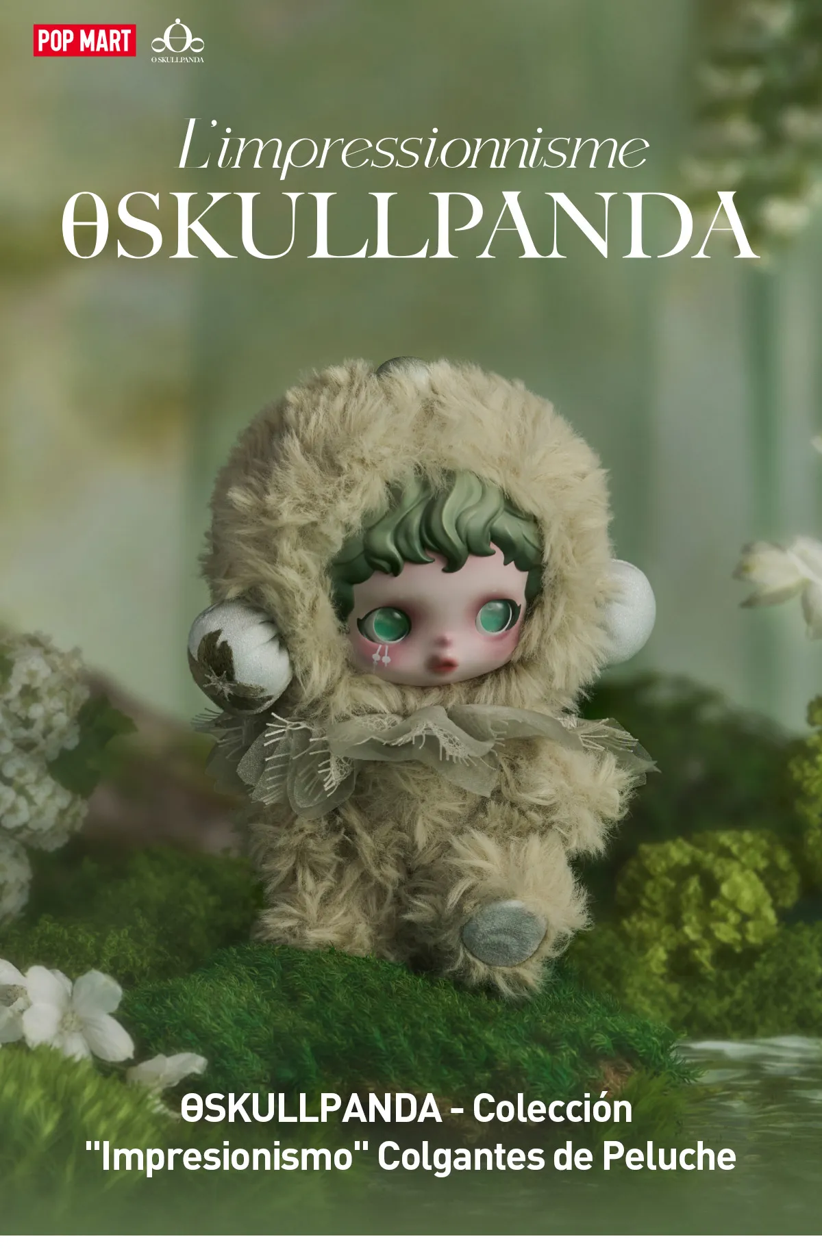 SKULLPANDA - Colección "Impresionismo" Colgantes de Peluche - POP MART ...