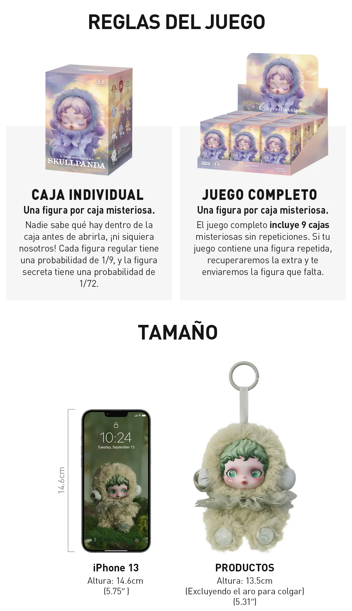 SKULLPANDA - Colección "Impresionismo" Colgantes de Peluche - POP MART ...